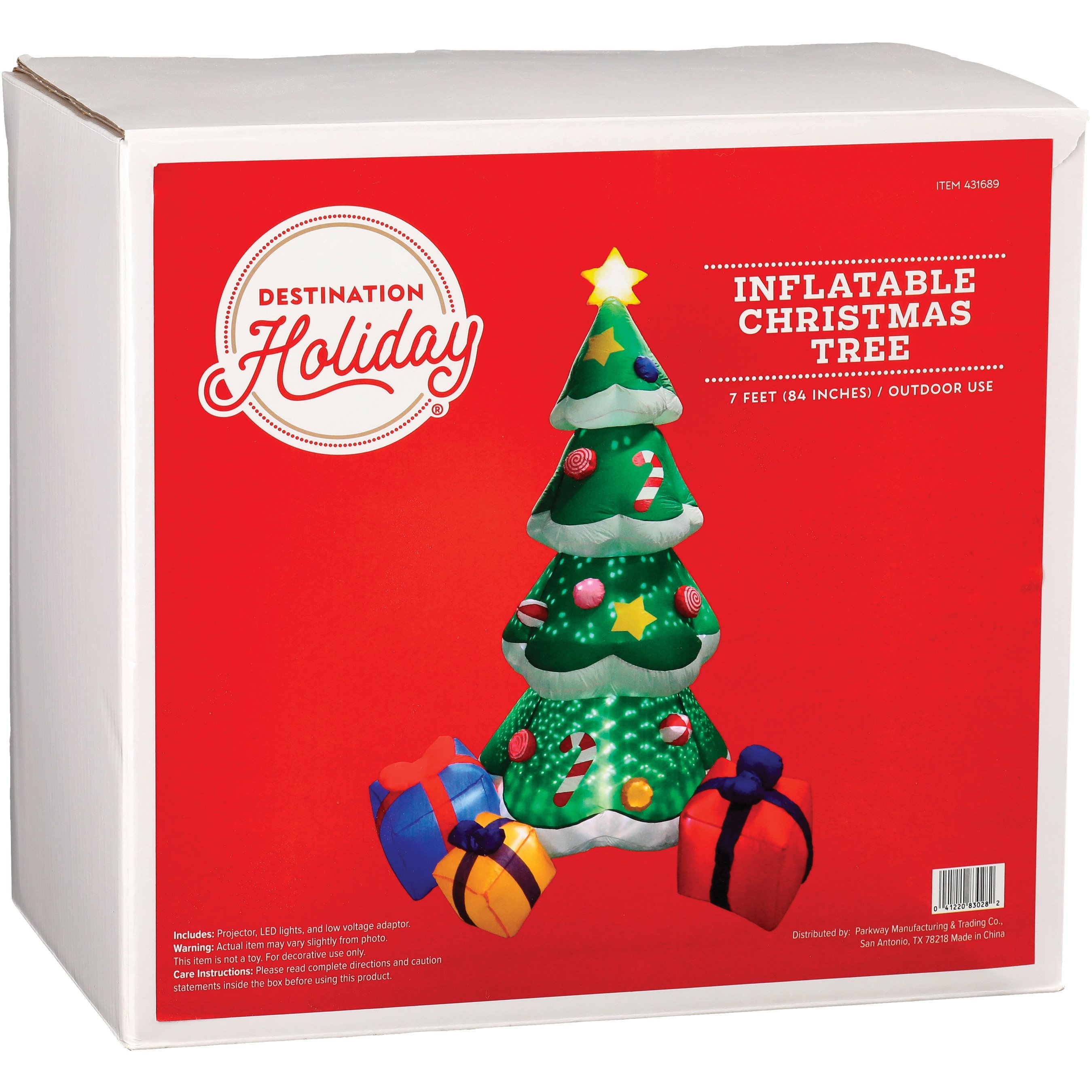 Destination Holiday Inflatable Tree Outdoor Christmas Decoration - Shop ...