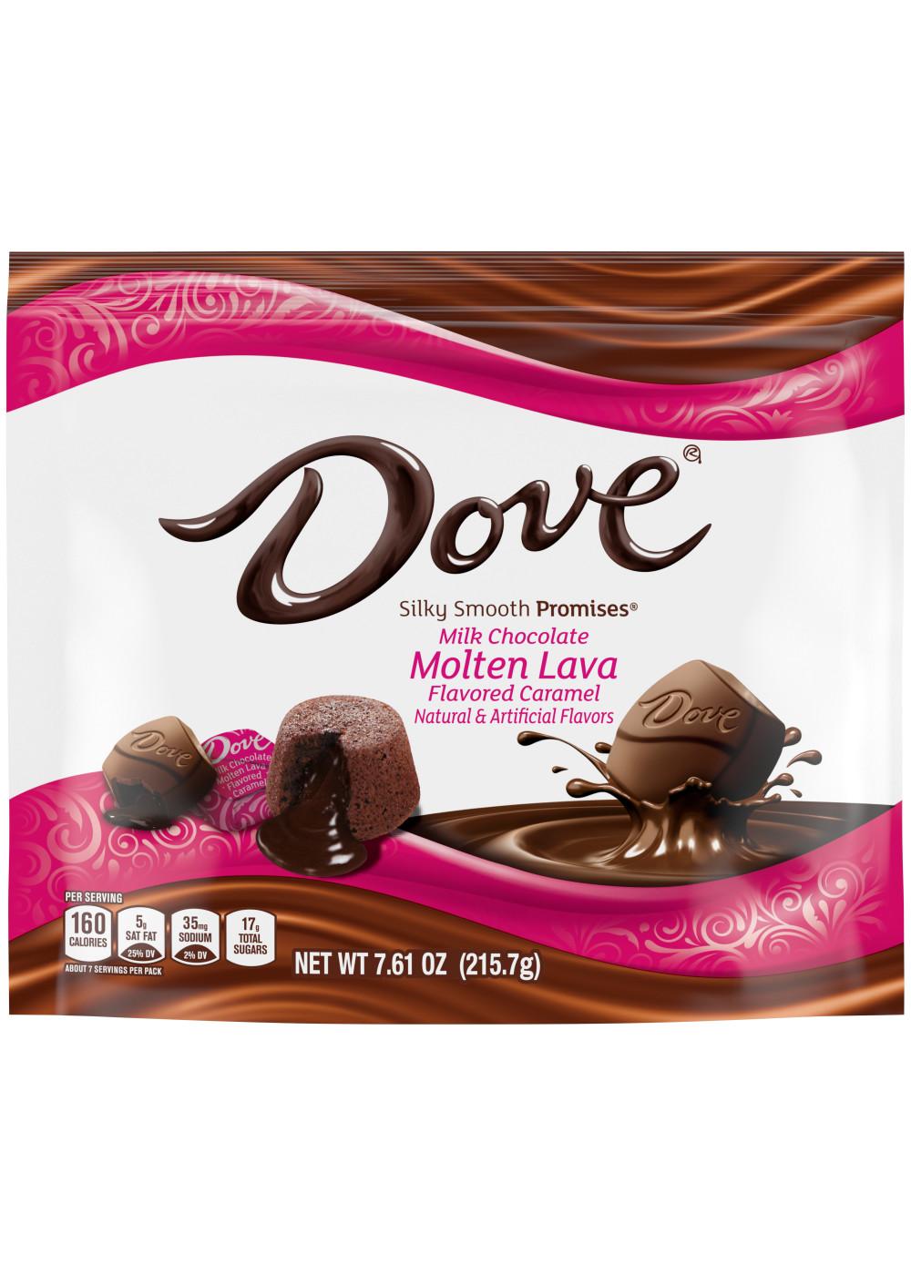 Dove Promises Milk Chocolate Molten Lava Caramel Candy - Shop Candy at ...
