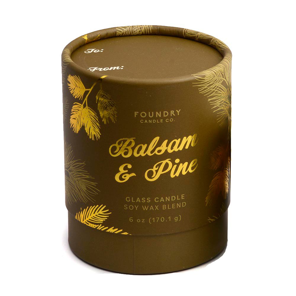 Foundry Candle Co. Balsam & Pine Scented Soy Glass Candle - Shop ...