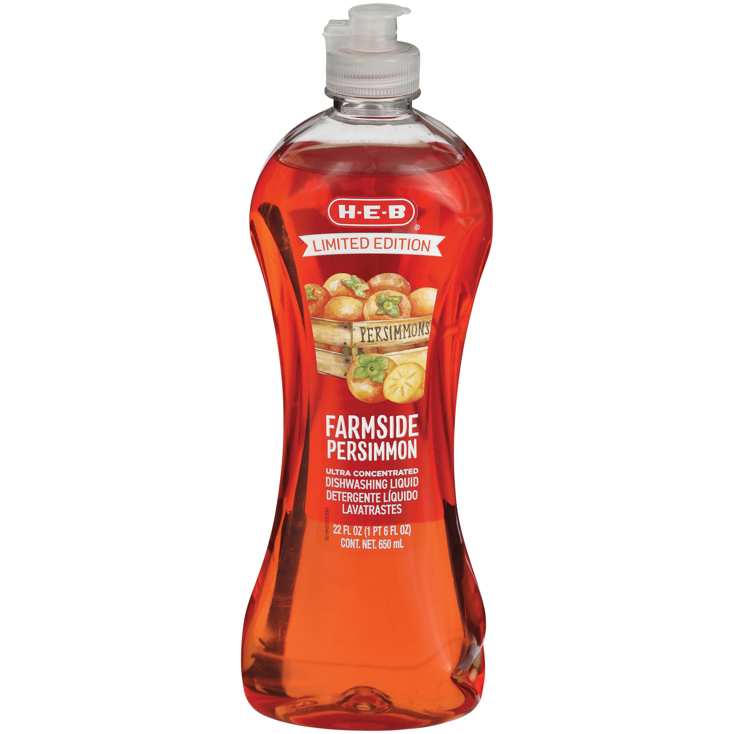 H-E-B Ultra Concentrated Dishwashing Liquid - Farmside Persimmon - Shop ...