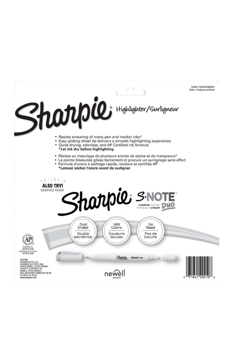 Sharpie Chisel Tip Wide Barrel Highlighters - Assorted Ink - Shop ...