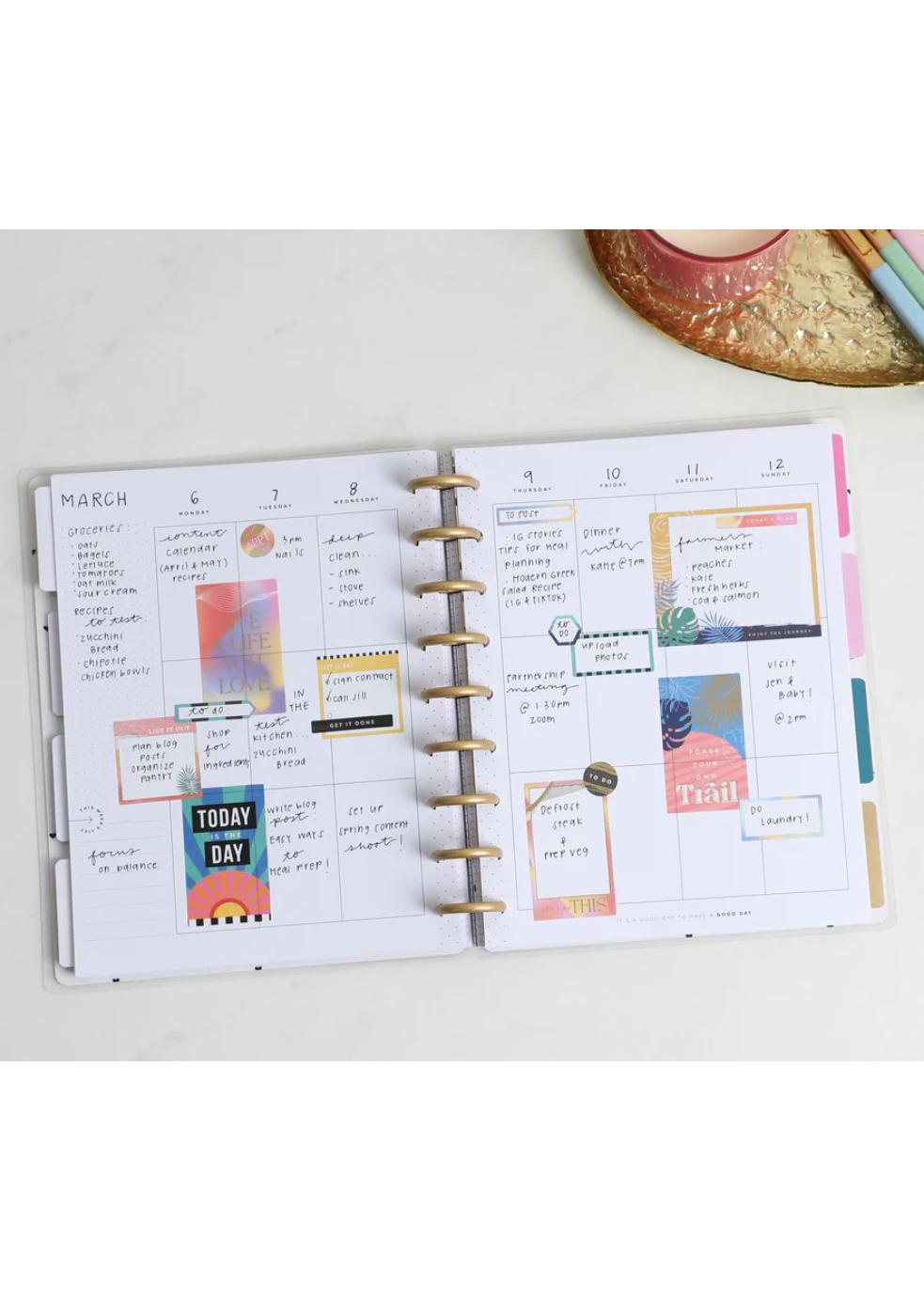 The Happy Planner Undated 12 Month Bright & Fun Classic Planner - Shop ...