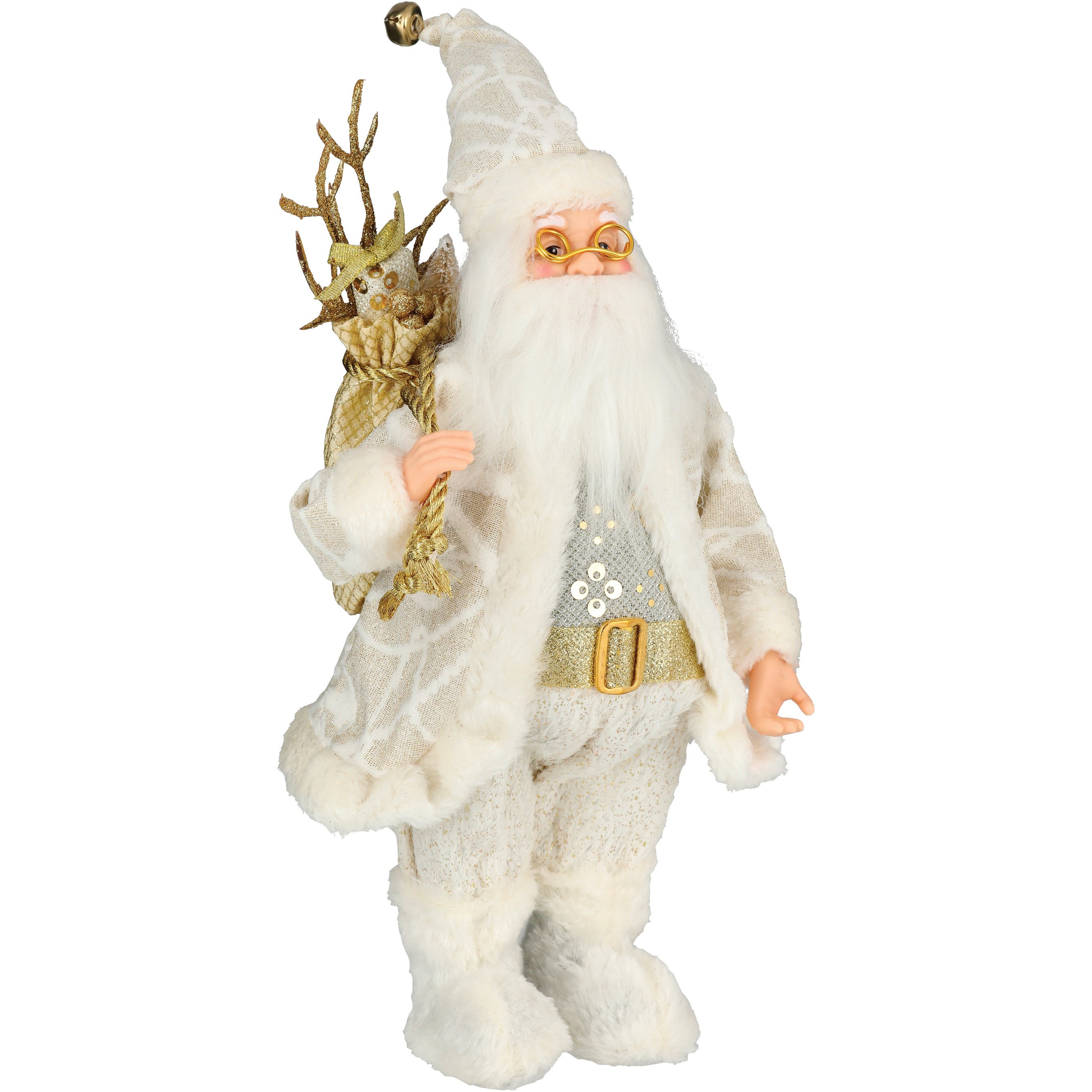 Destination Holiday All-White Santa Claus Christmas Figurine - Shop ...