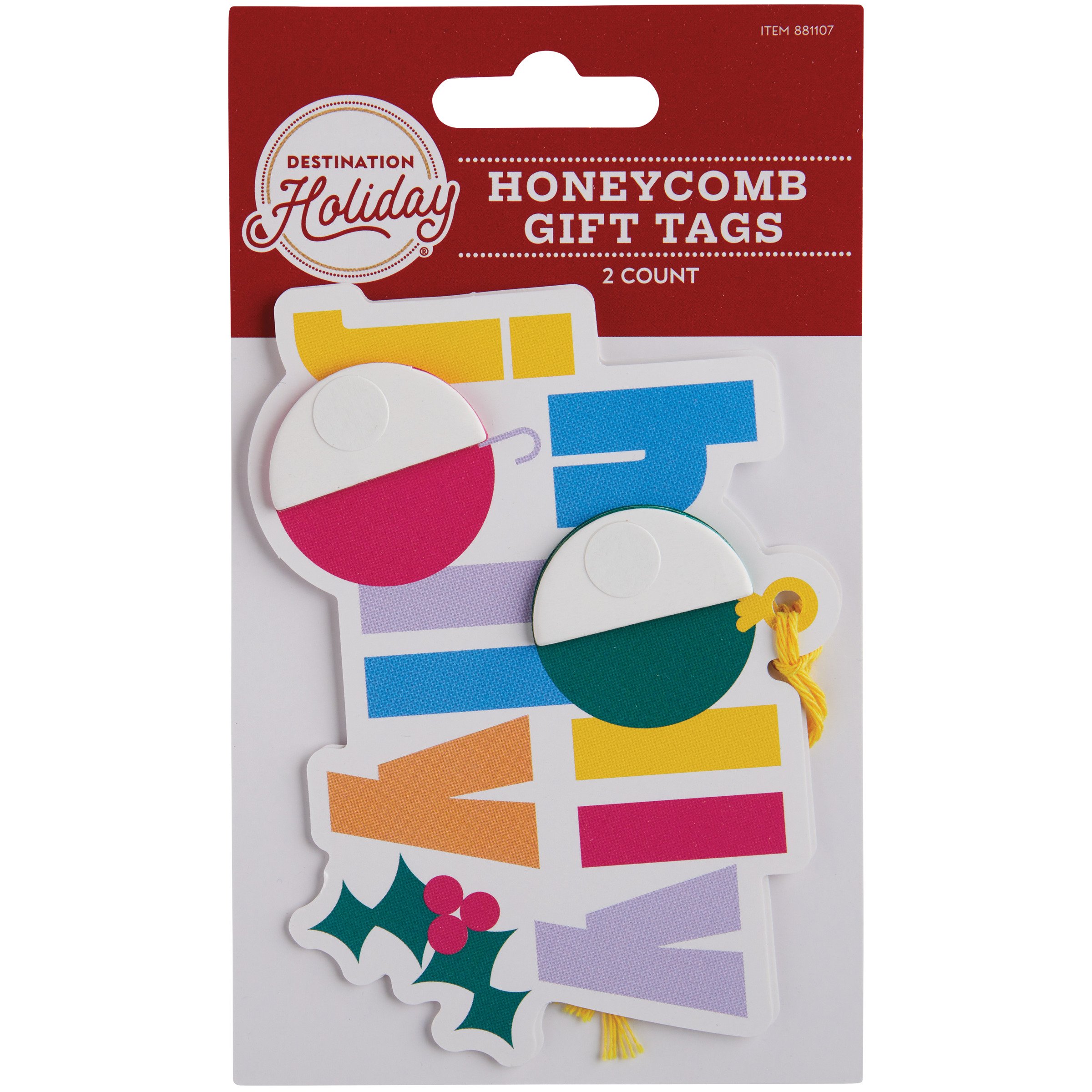 Destination Holiday Holly Jolly Christmas 3D Gift Tags - Shop Gift wrap ...