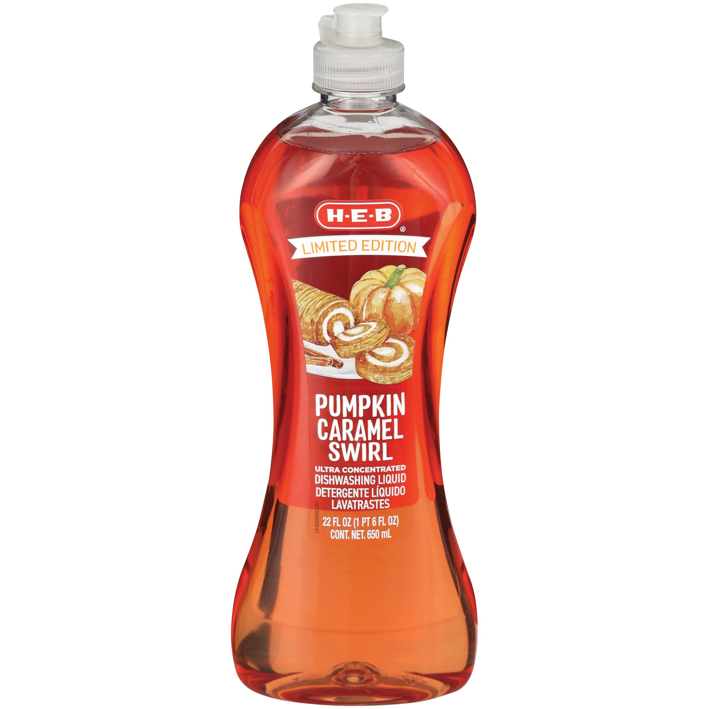 H-E-B Ultra Concentrated Dishwashing Liquid - Pumpkin Caramel Swirl ...