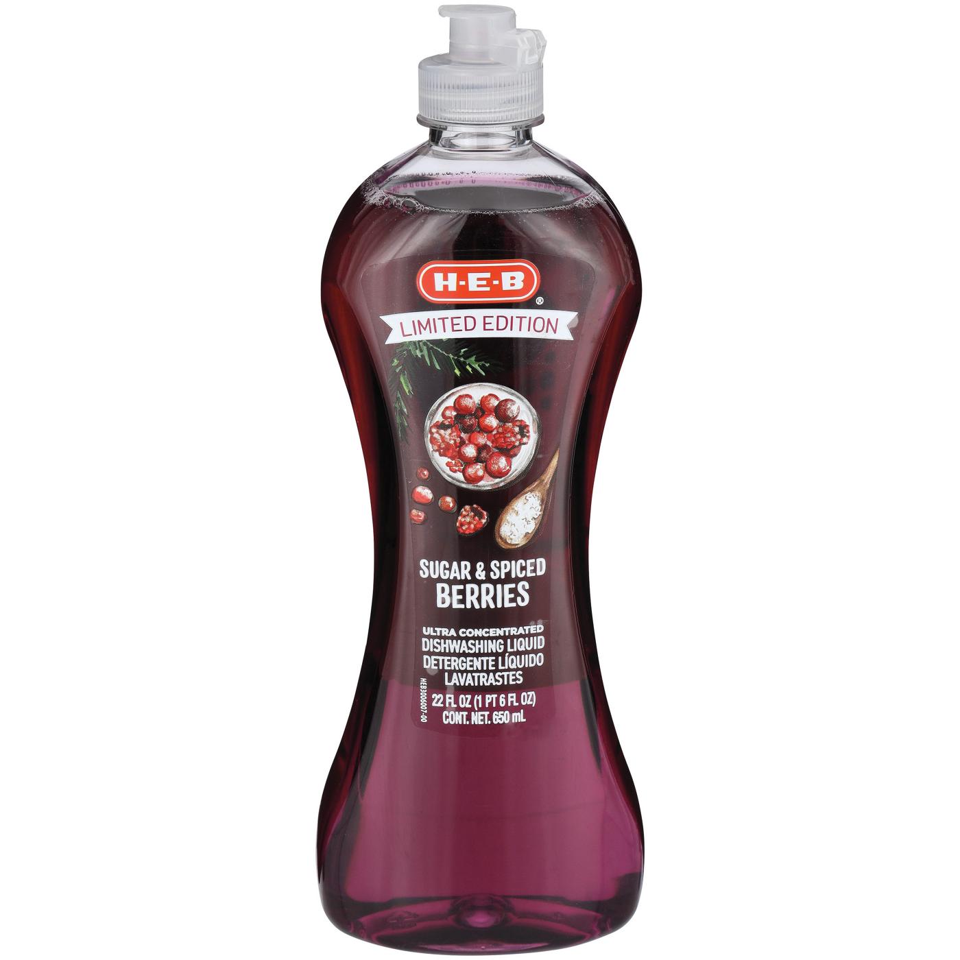 H-E-B Ultra Concentrated Dishwashing Liquid – Sugar & Spiced Berries ...