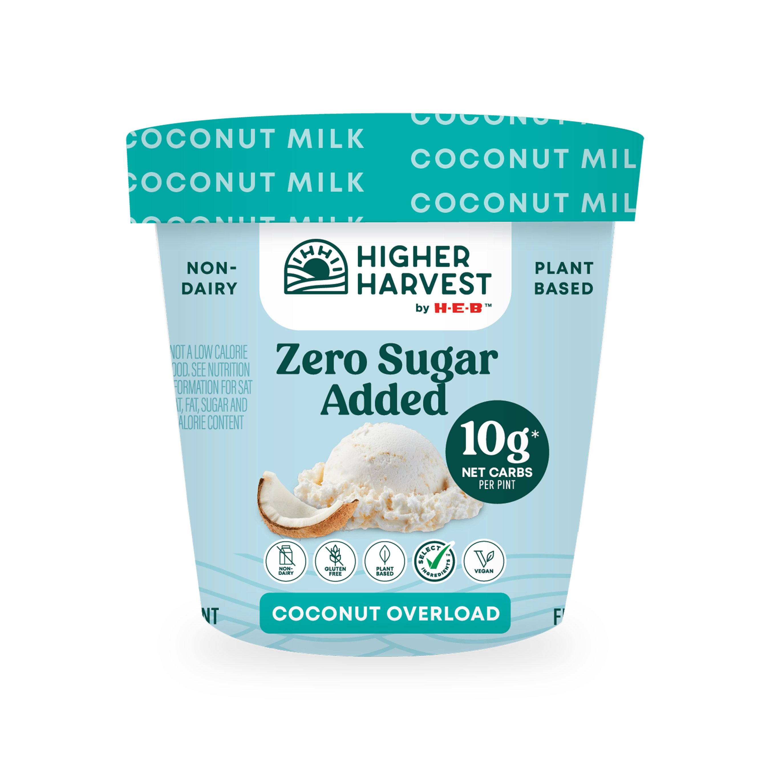 Higher Harvest by H-E-B Zero Sugar Added Non-Dairy Frozen Dessert ...