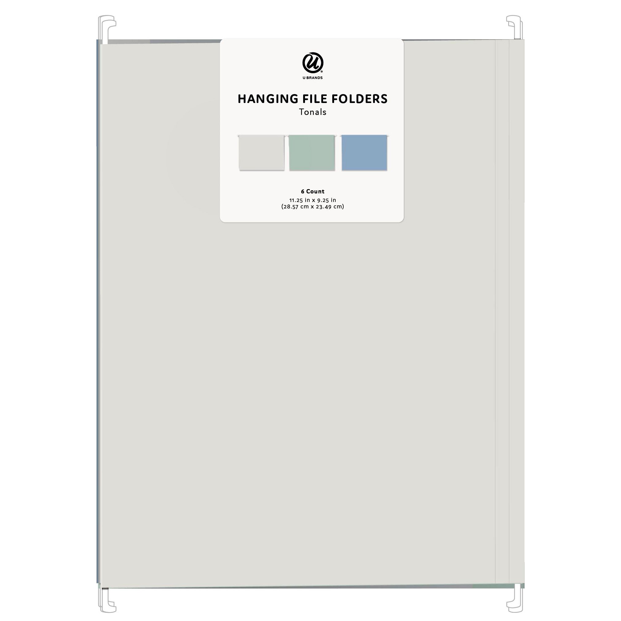 U Brands Assorted Hanging File Folders - Tonals, 6 pk - Shop Folders at ...