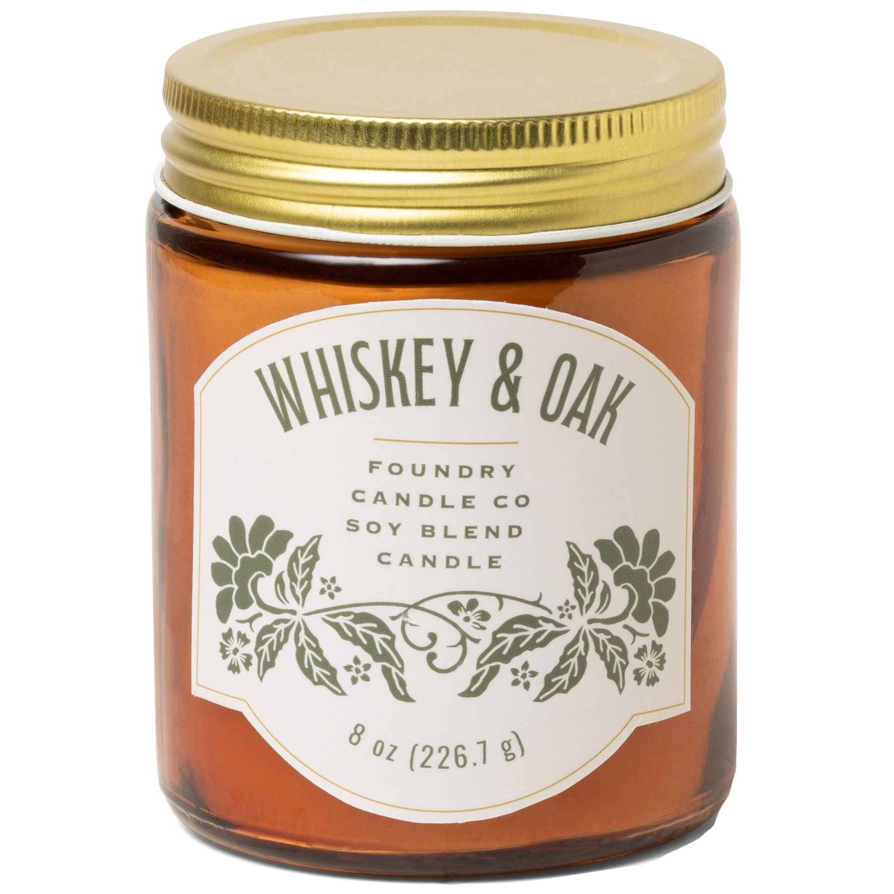 Foundry Candle Co. Whiskey & Oak Scented Soy Candle - Shop Candles at H-E-B