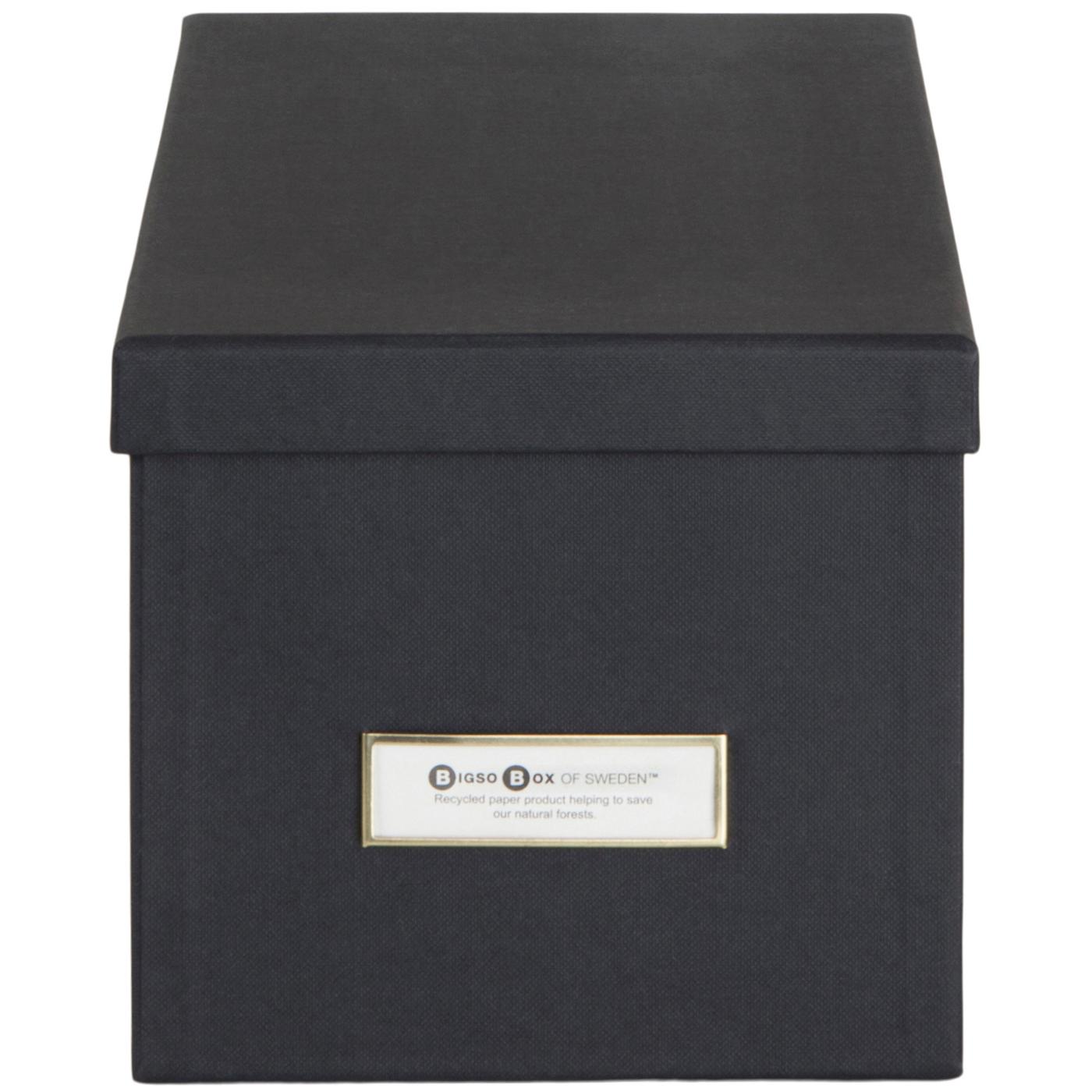 Bigso Box Of Sweden Silvia Storage Box Organizer - Black - Shop Desktop ...