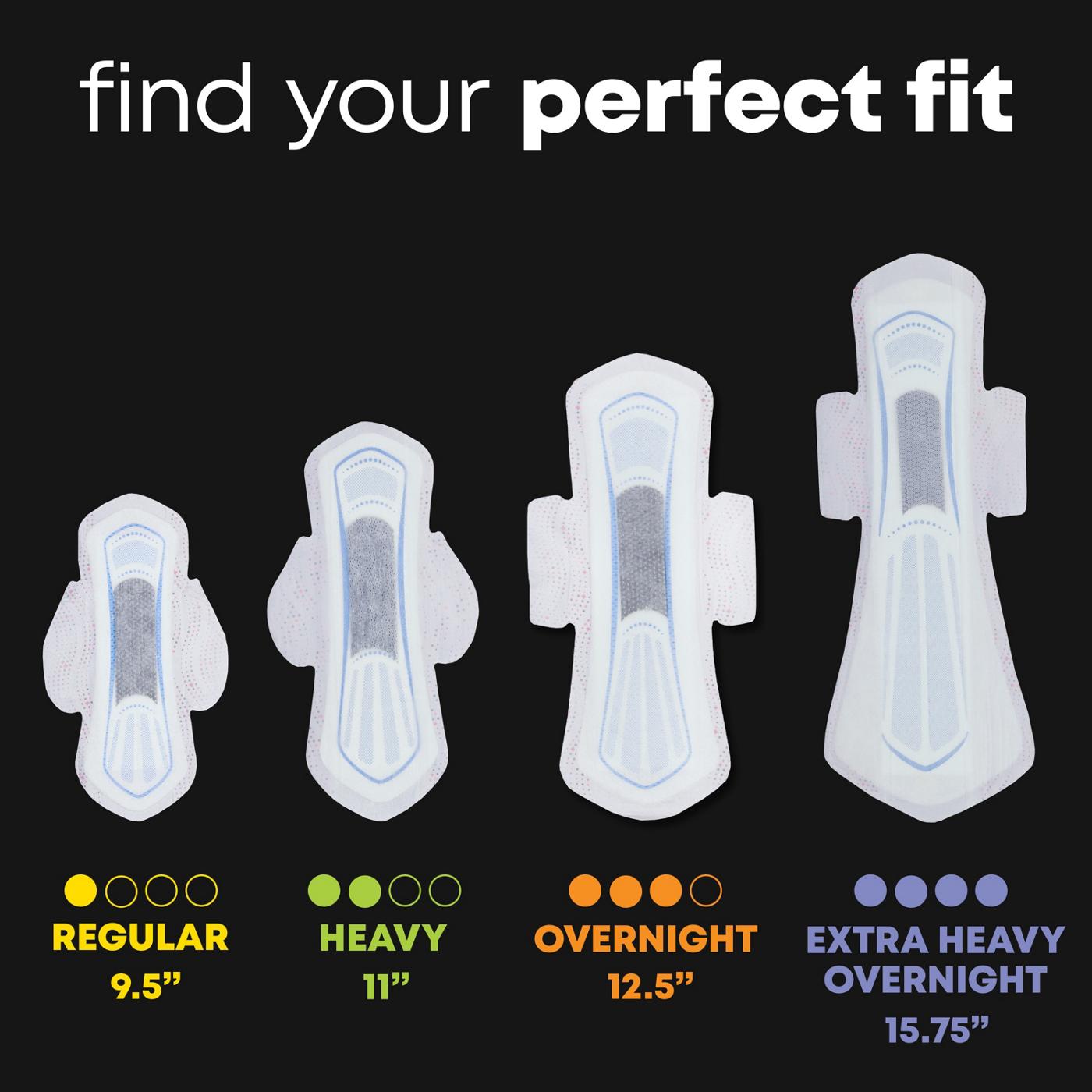 U by Kotex Balance Ultra Thin Overnight Pads with Wings - Shop Pads ...