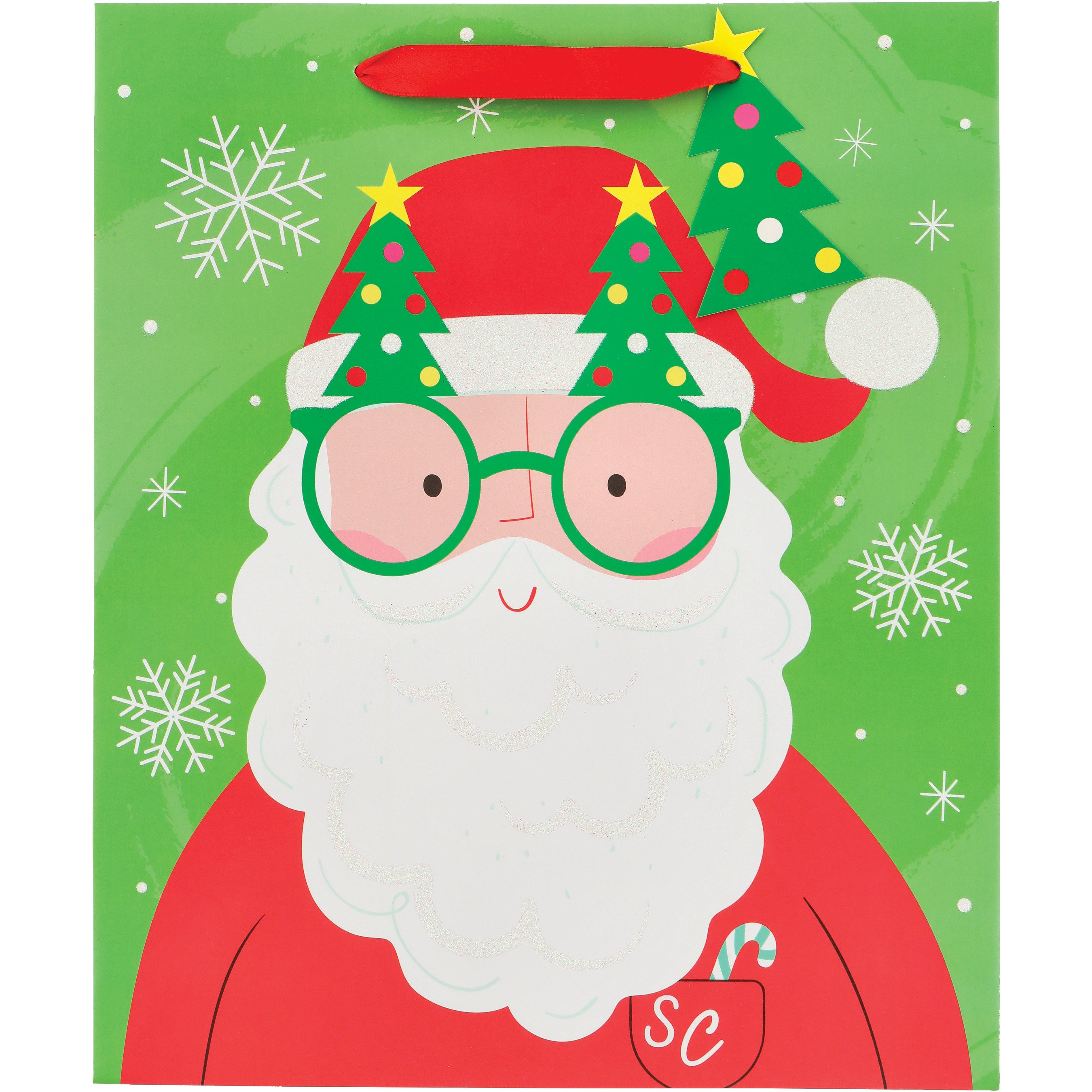 Destination Holiday Happy Santa Christmas Gift Bag - Large - Shop Gift ...