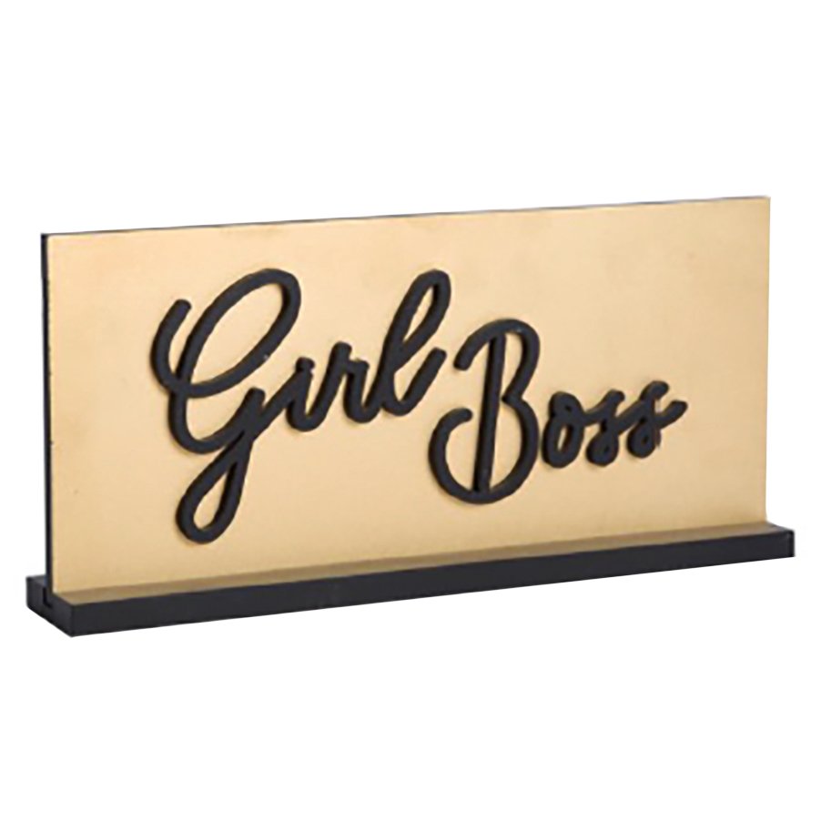 Home Essentials & Beyond Girl Boss Script Desktop Sign - Shop Desktop ...