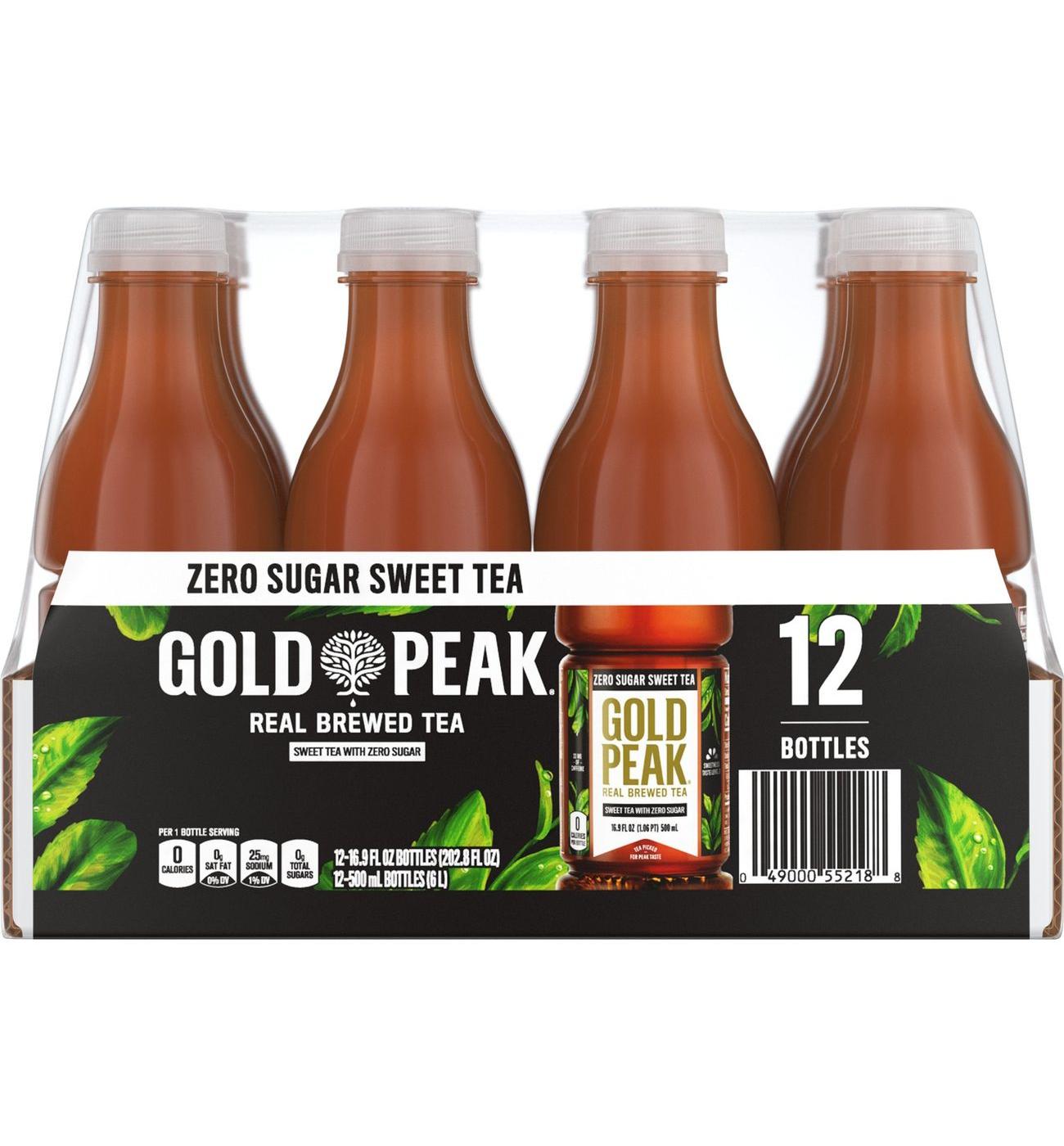 Gold Peak Zero Sugar Sweet Tea Bottles 12 pk Bottles - Shop Tea at H-E-B