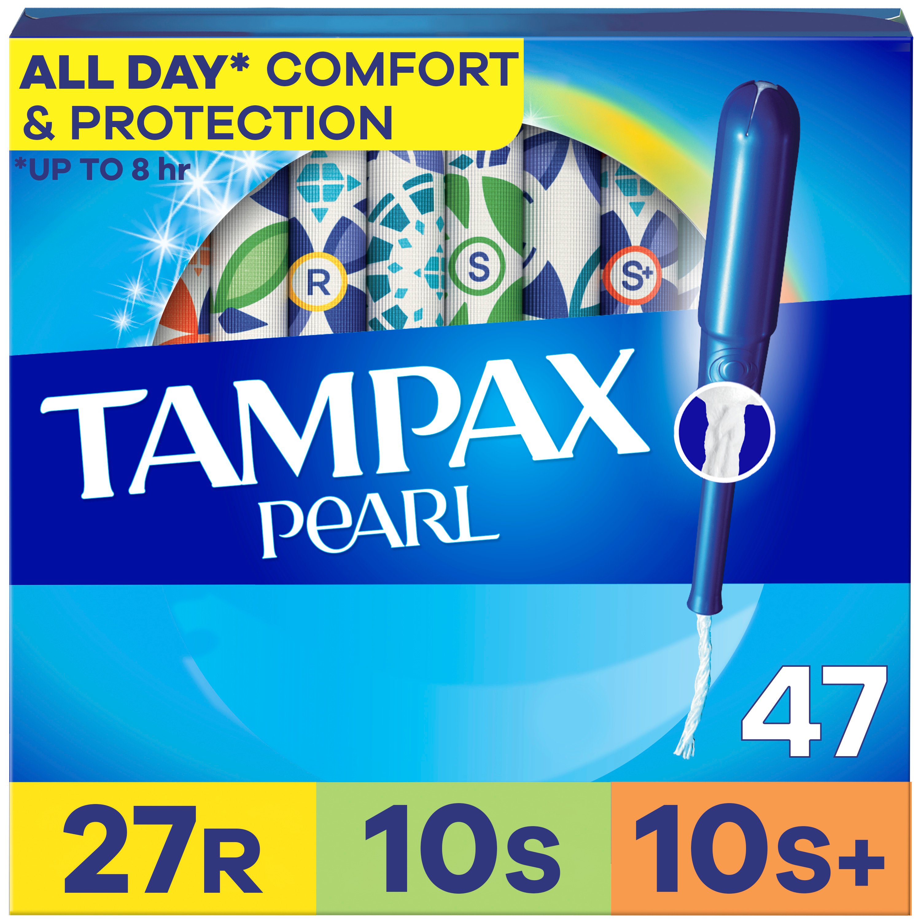 Tampax Pearl Tampons - Regular Super & Super Plus - Shop Tampons at H-E-B