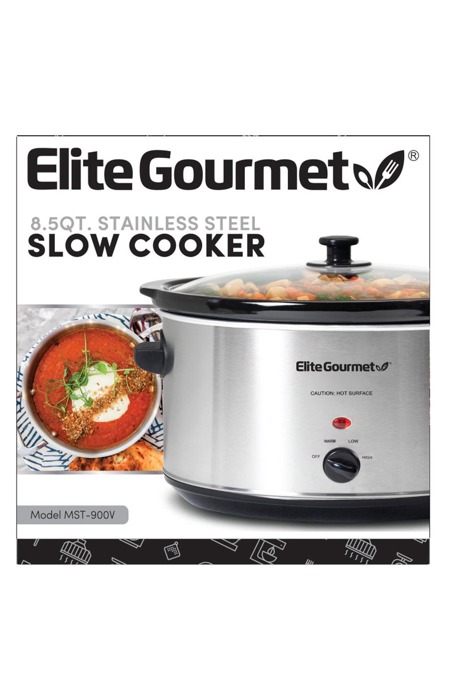 Elite Gourmet Stainless Steel Slow Cooker - Silver - Shop Cookers ...