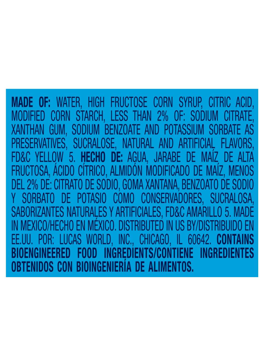 Lucas Gusano Liquid Sour Candy - Shop Candy at H-E-B