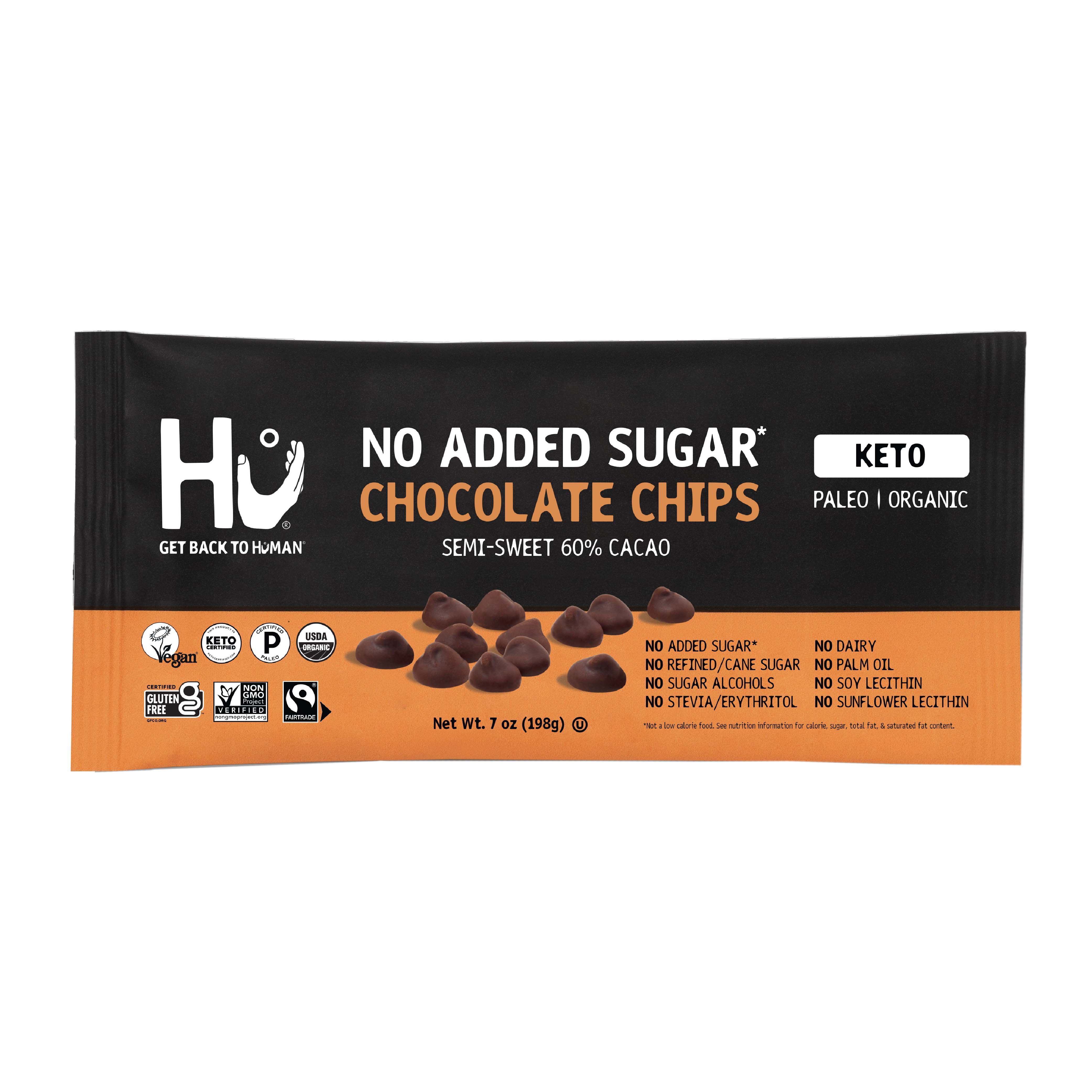 Hu 60% Cacao No Sugar Added Semi-Sweet Chocolate Chips - Shop Baking ... Hu 60% Cacao No Sugar Added Semi-Sweet Chocolate Chips - Shop Baking ...