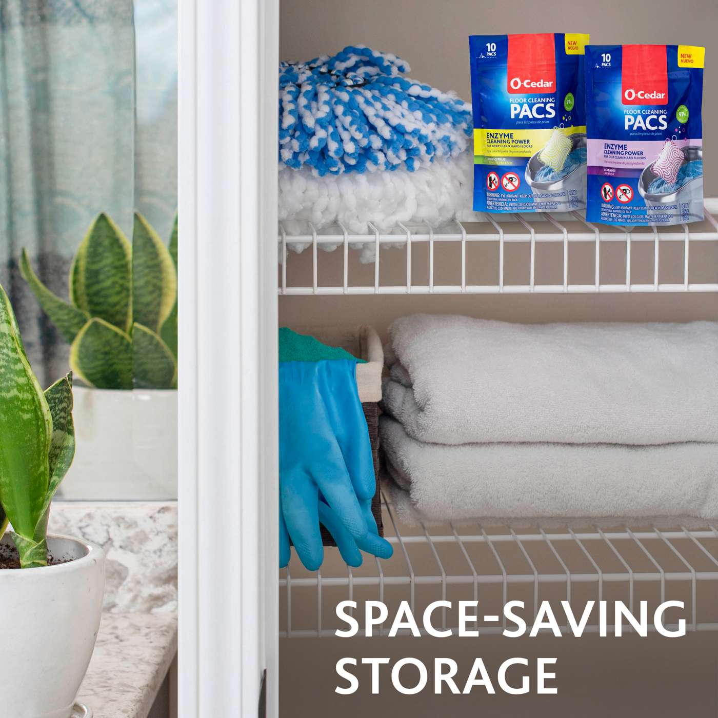 O-Cedar Hard Floor Cleaner PACs - Crisp Citrus - Shop All purpose ...