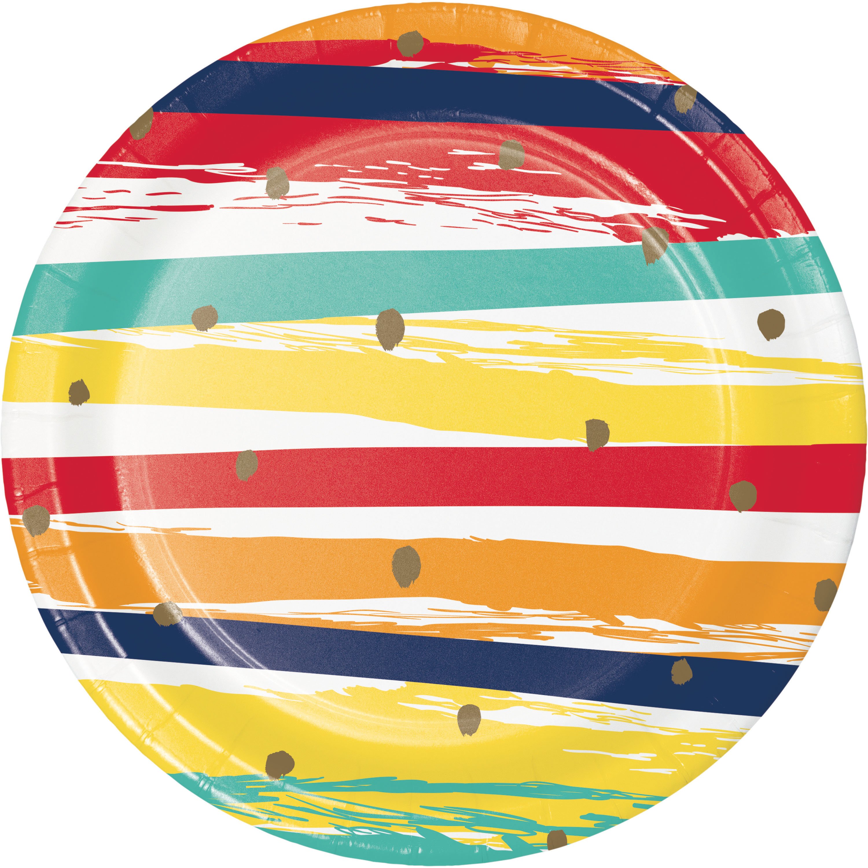 Creative Converting Birthday Stripes Paper Plates, 8 ct - Shop Party ...