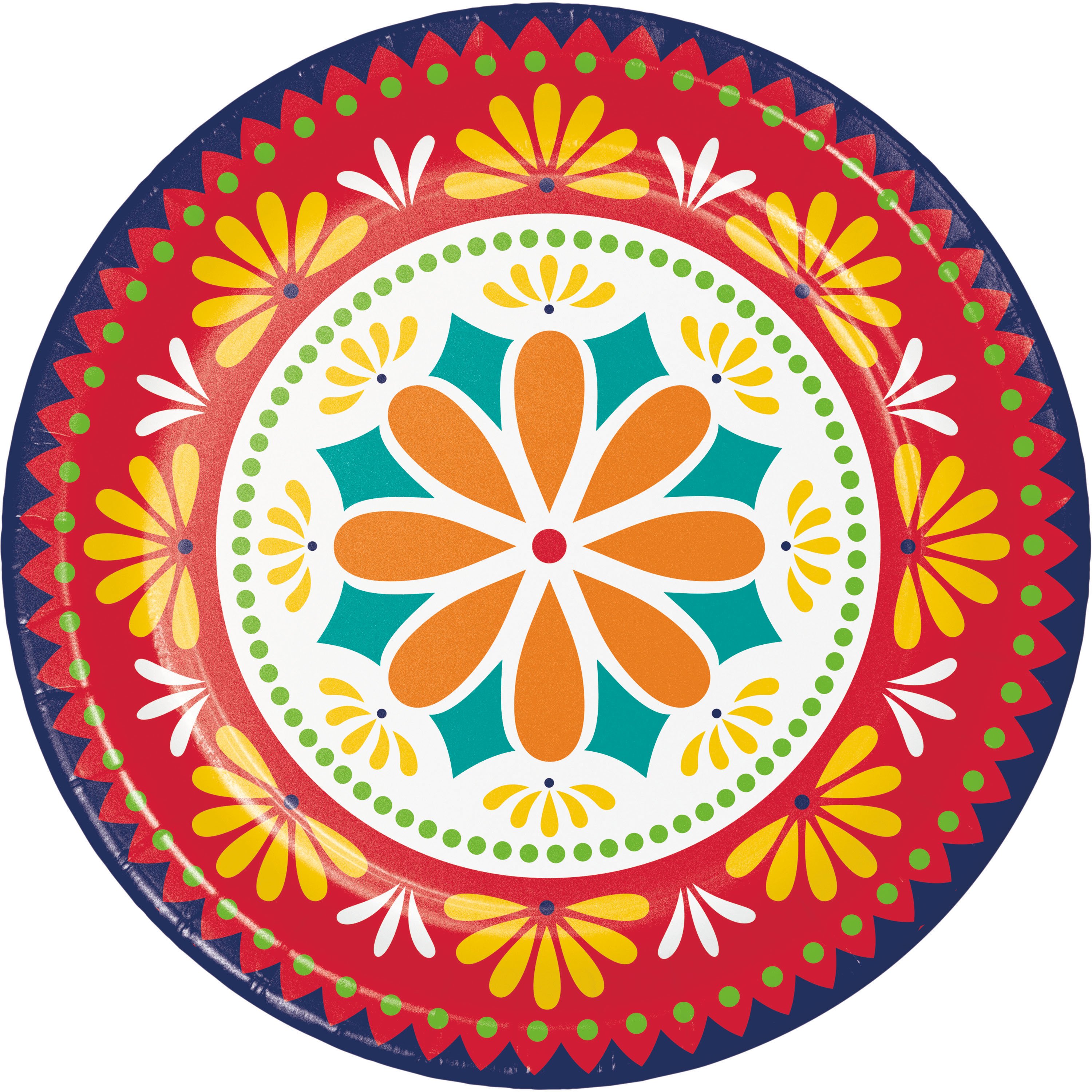 Creative Converting Fiesta Pottery Theme Paper Plates, 8 ct - Shop ...