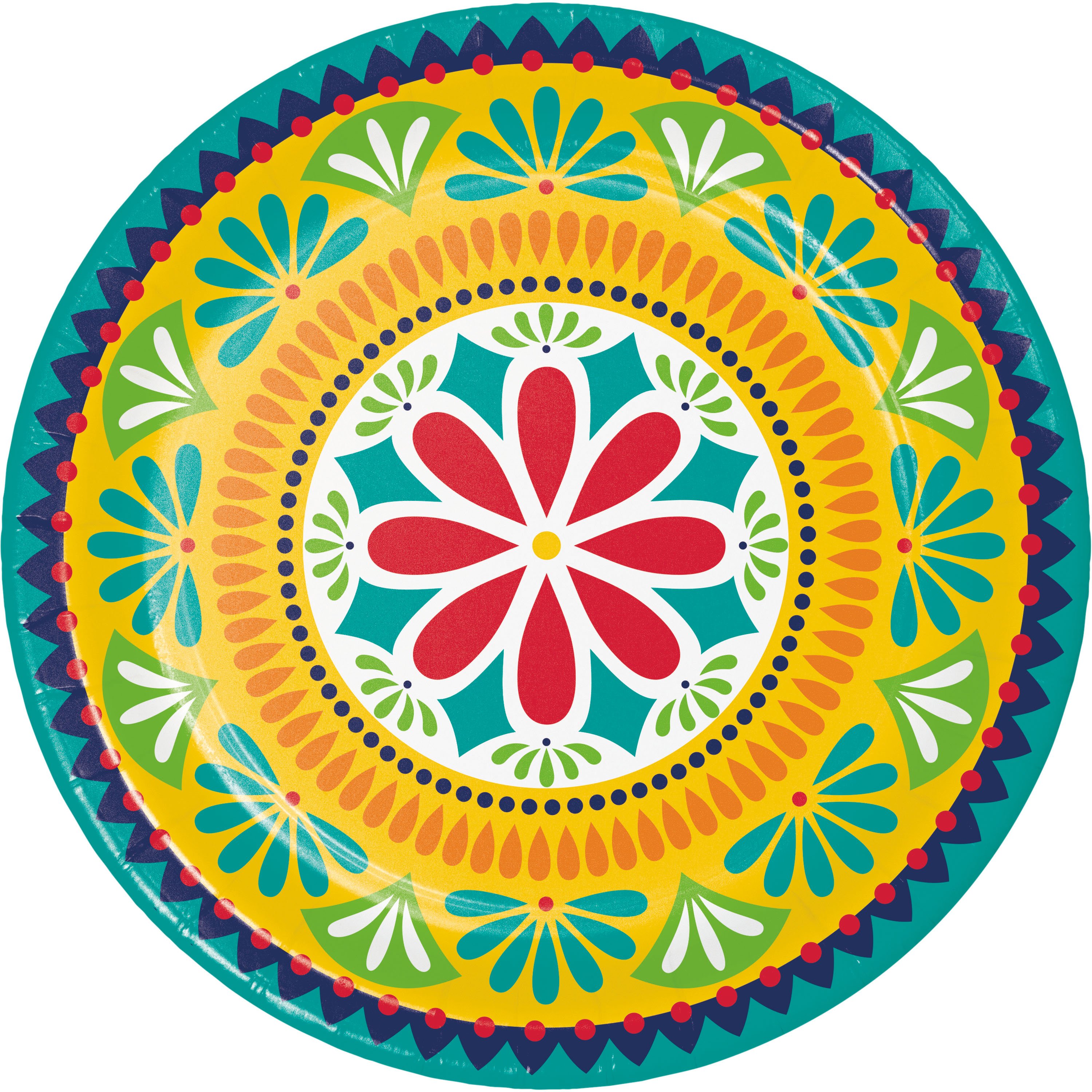 Creative Converting Fiesta Pottery Theme Paper Plates, 8 ct - Shop ...