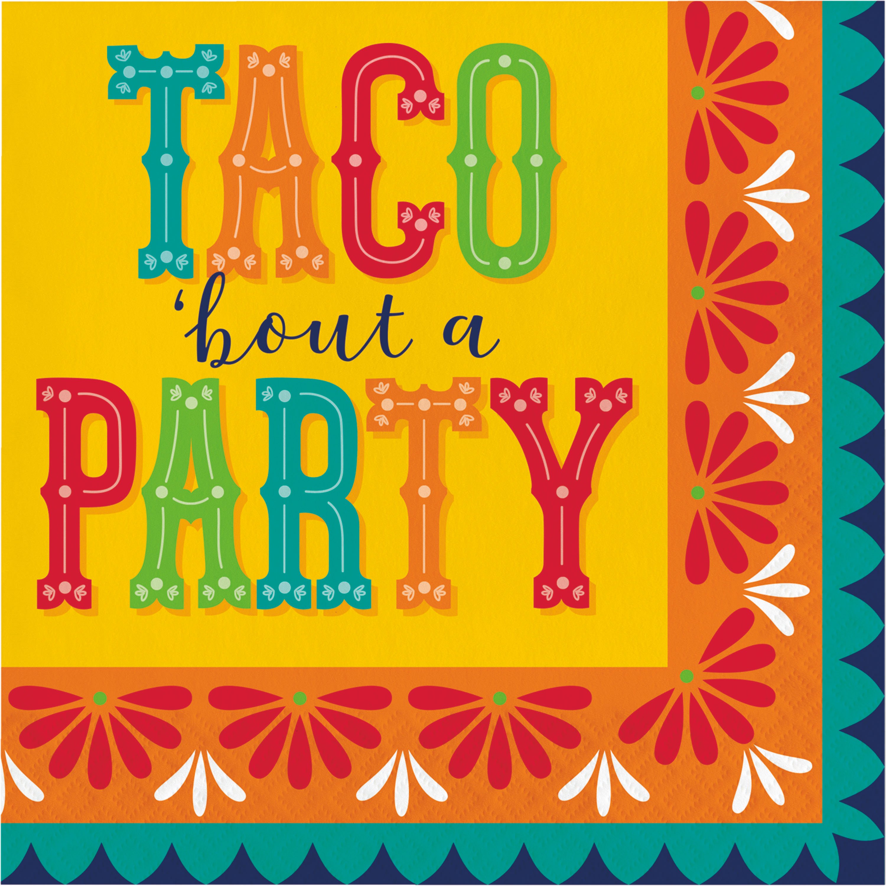 Creative Converting Lunch Napkins - Taco 'bout a Party - Shop Party ...