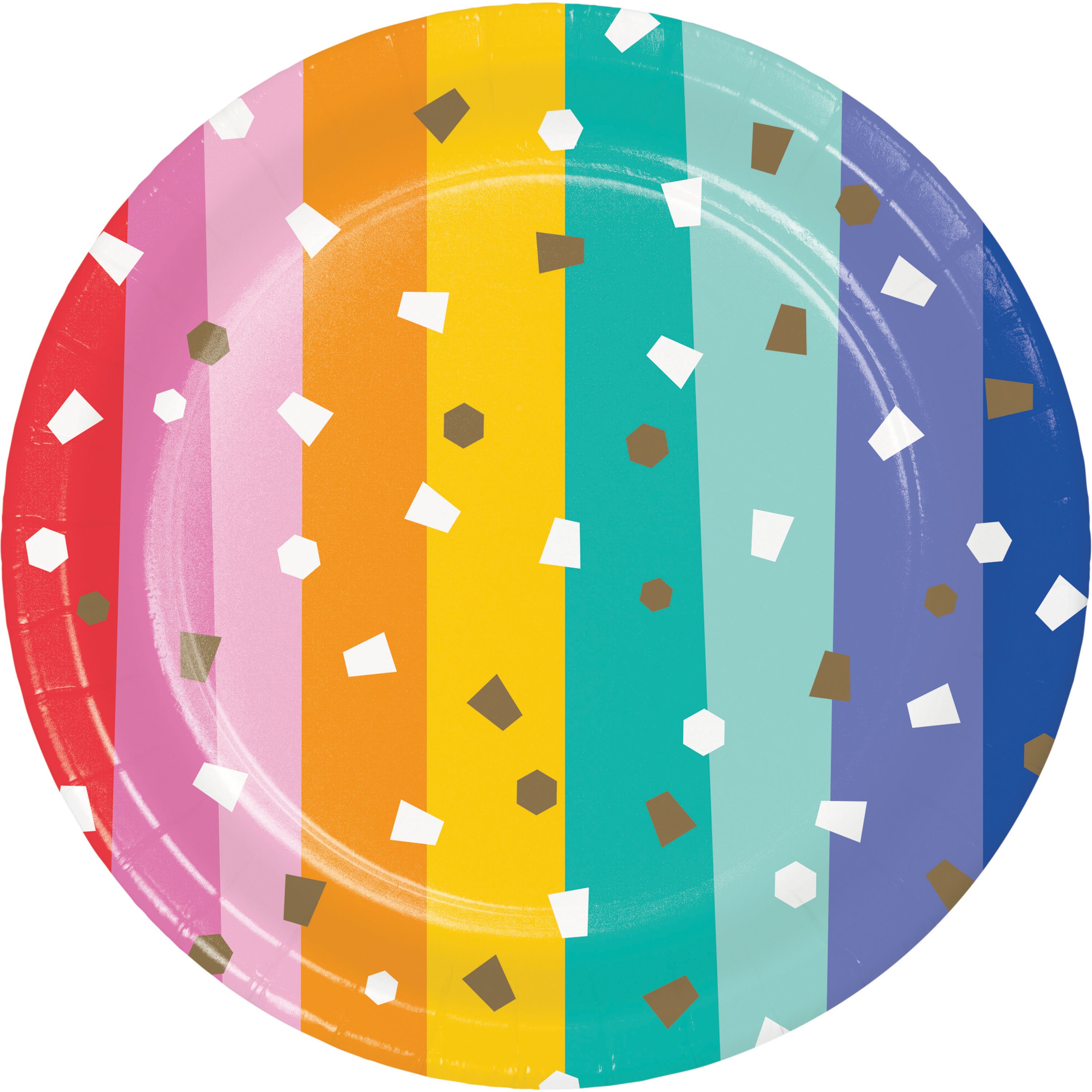 Creative Converting Birthday Confetti Theme Paper Plates, 8 ct - Shop ...
