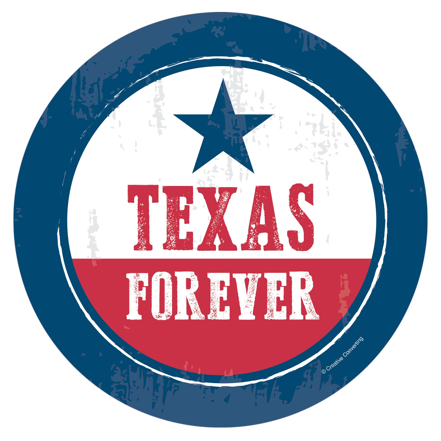 Creative Converting Texas Strong Forever Paper Plates, 8 ct - Shop ...