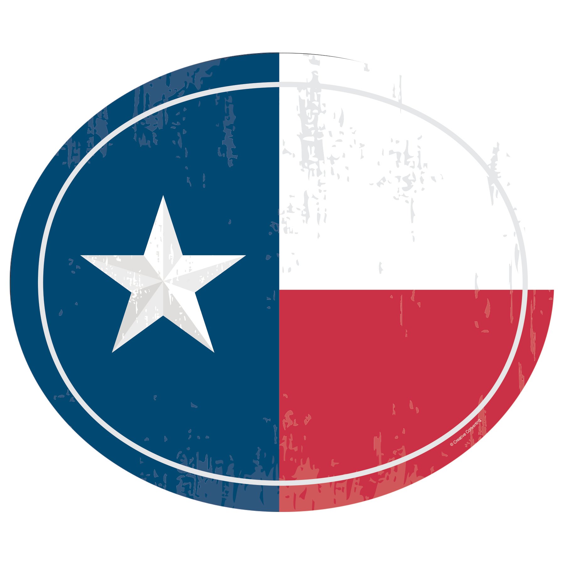 Creative Converting Texas Strong Oval Paper Plates - Shop Party decor ...