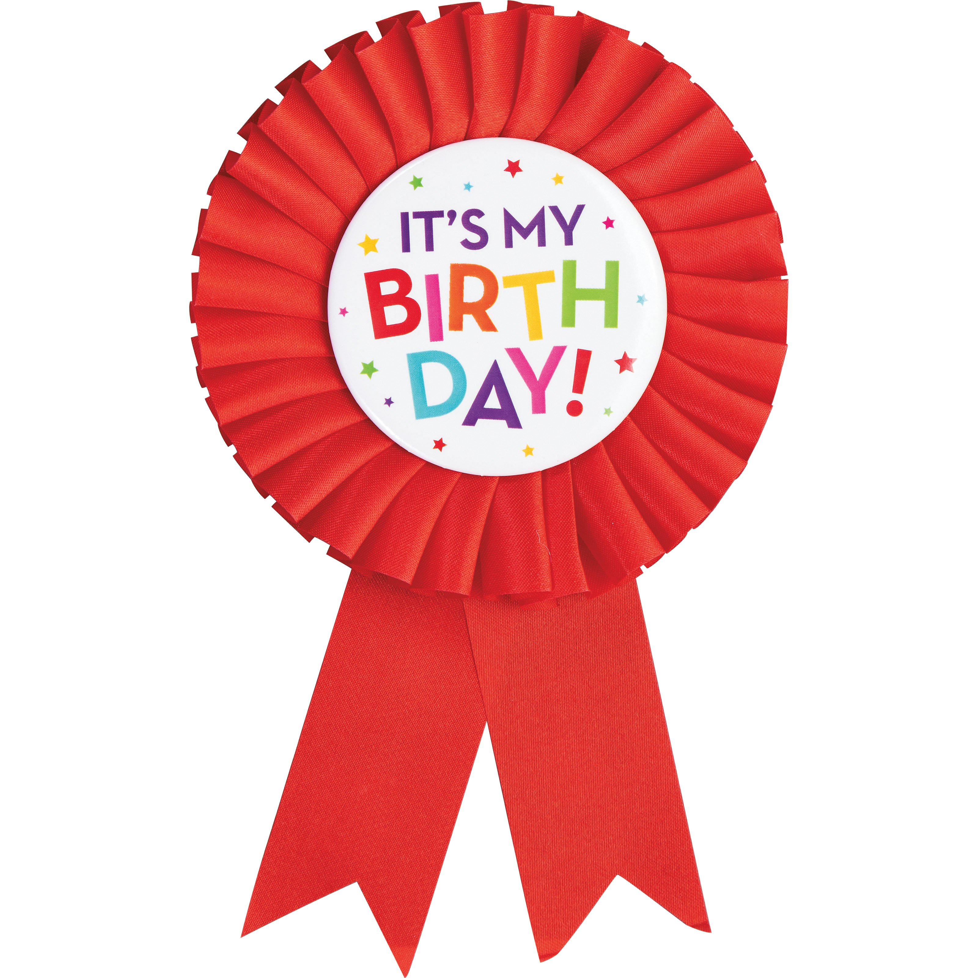 Creative Converting It's My Birthday Ribbon Button - Shop Party decor ...