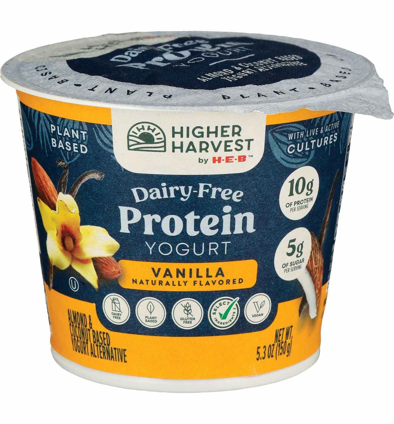 Higher Harvest by H-E-B Dairy Free 10g Protein Yogurt – Vanilla - Shop ...