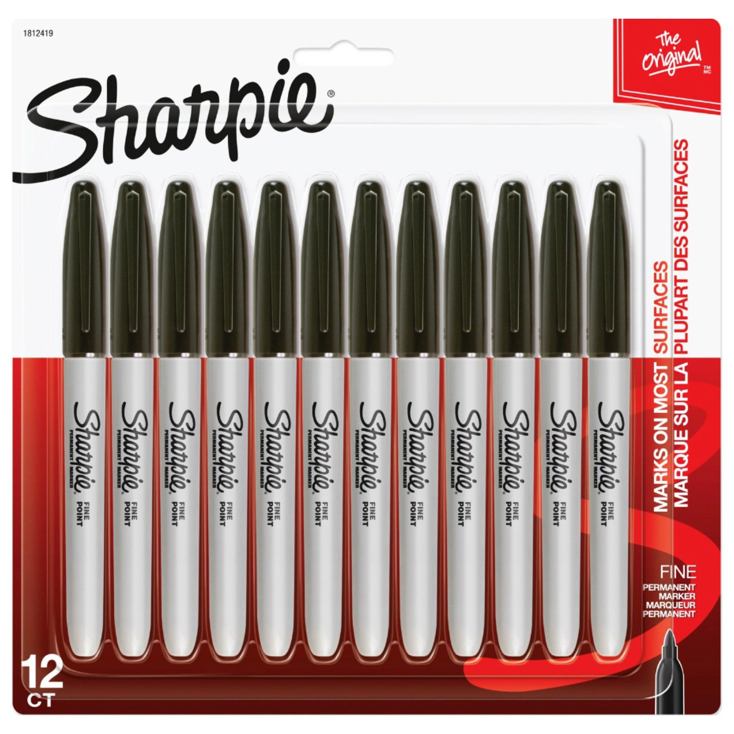 Sharpie Fine Tip Permanent Markers - Black Ink - Shop Markers at H-E-B
