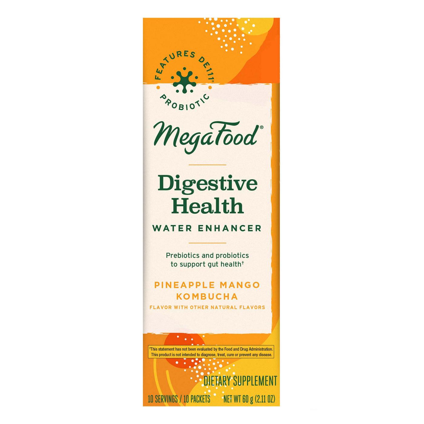 MegaFood Digestive Health Water Enhancer Packets - Pineapple Mango ...