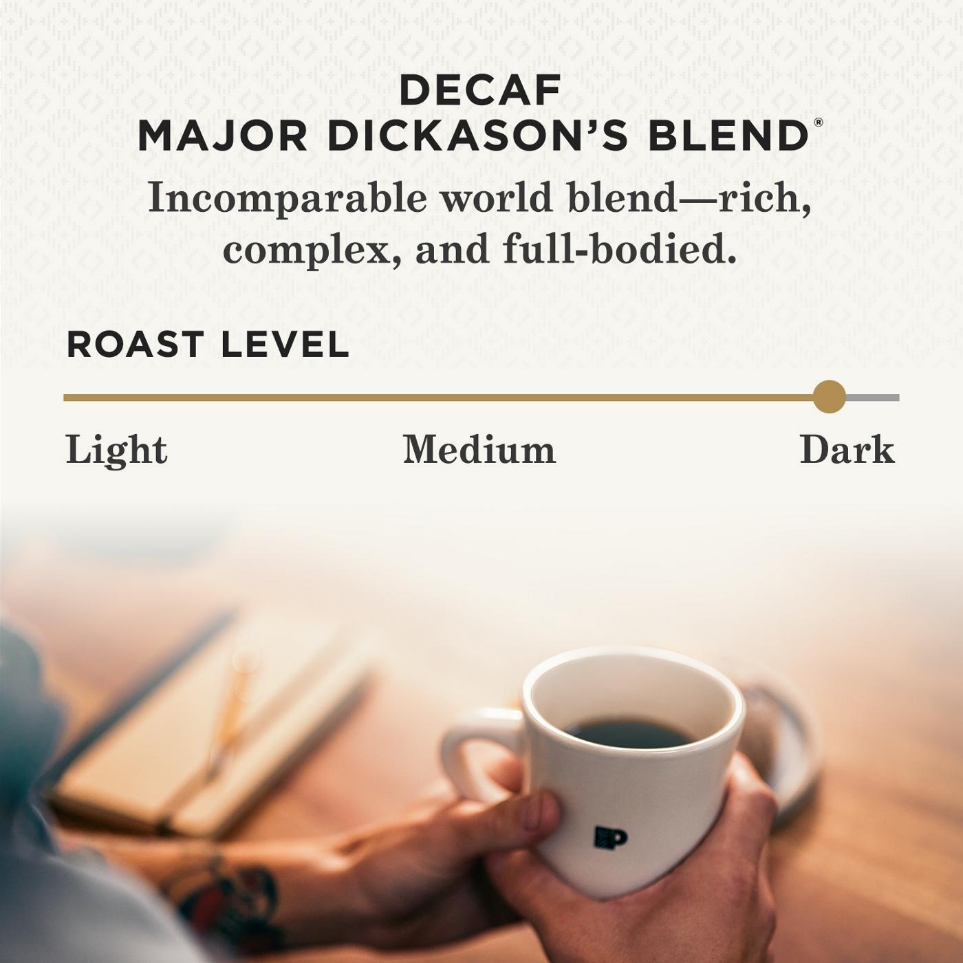 Peet's Coffee Decaf Major Dickason's Blend Dark Roast Ground Coffee ...