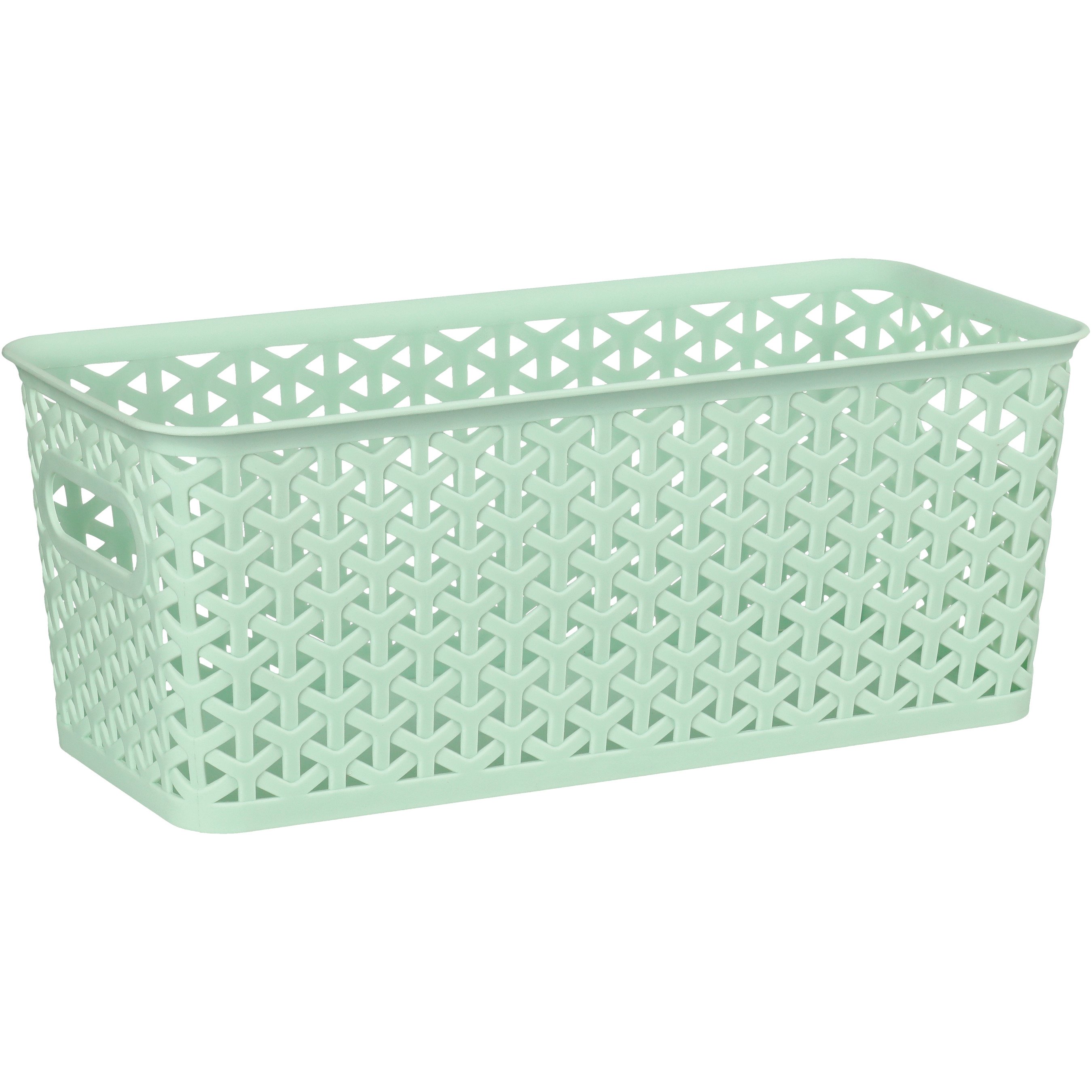 Destination Holiday Plastic Long Bin - Aqua - Shop Storage bins at H-E-B