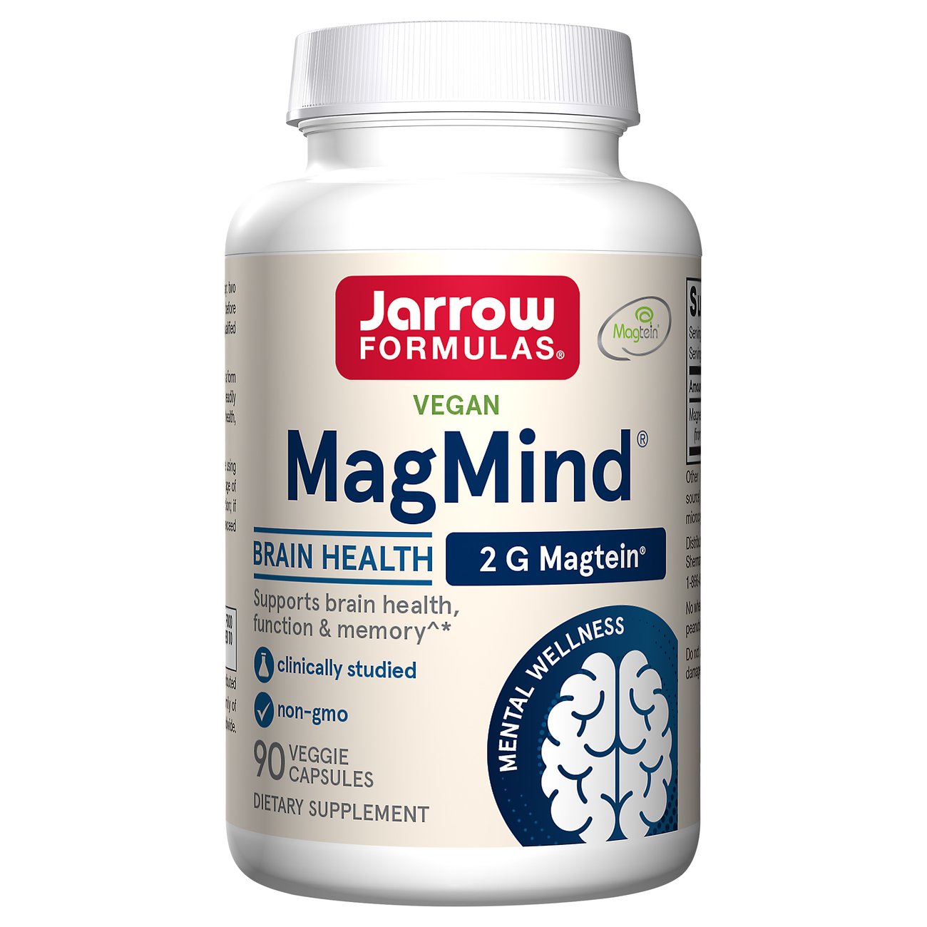 Jarrow Formulas MagMind Brain Health Veggie Capsules - Shop Herbs ...