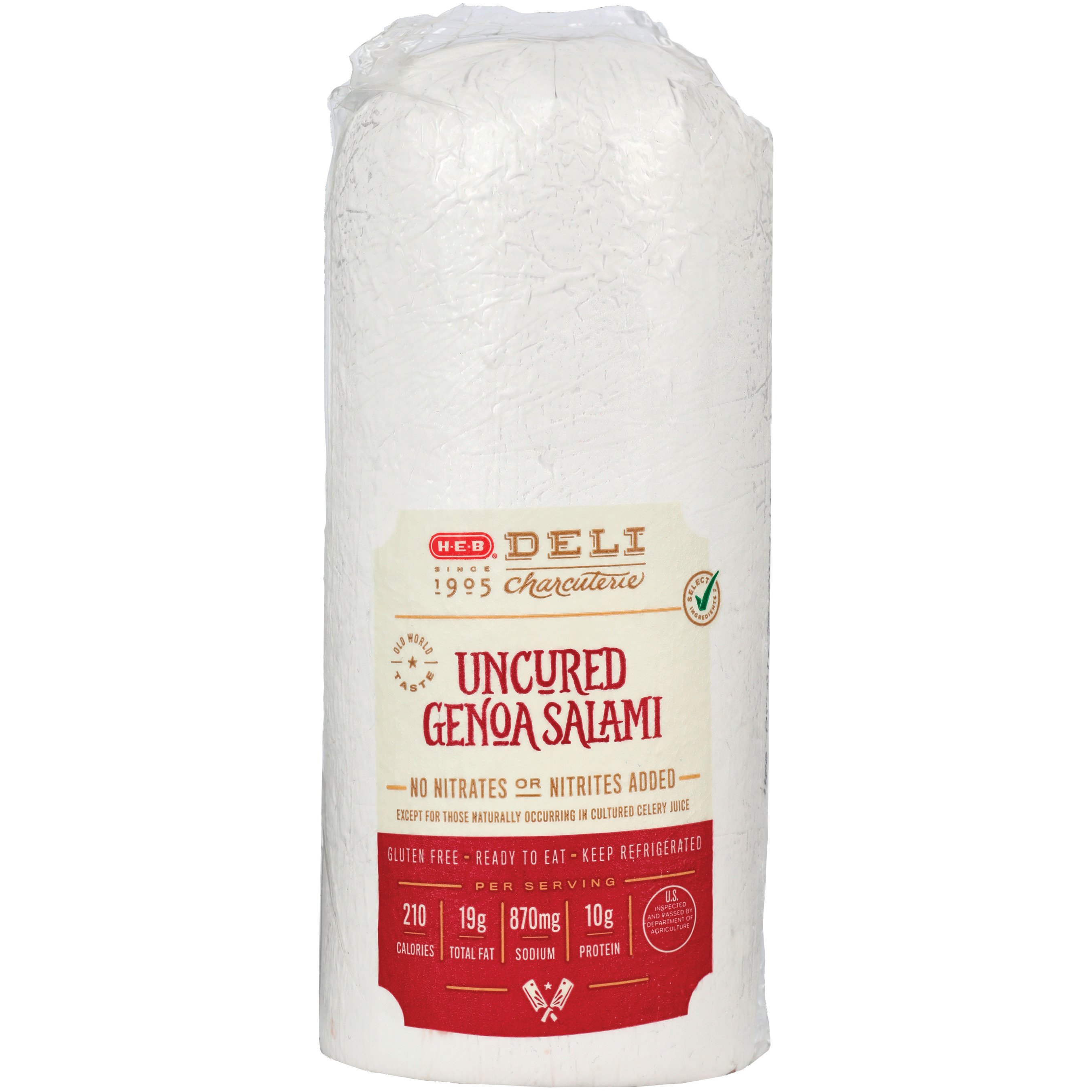 H-E-B Deli Uncured Genoa Salami, Custom Sliced - Shop Meat at H-E-B
