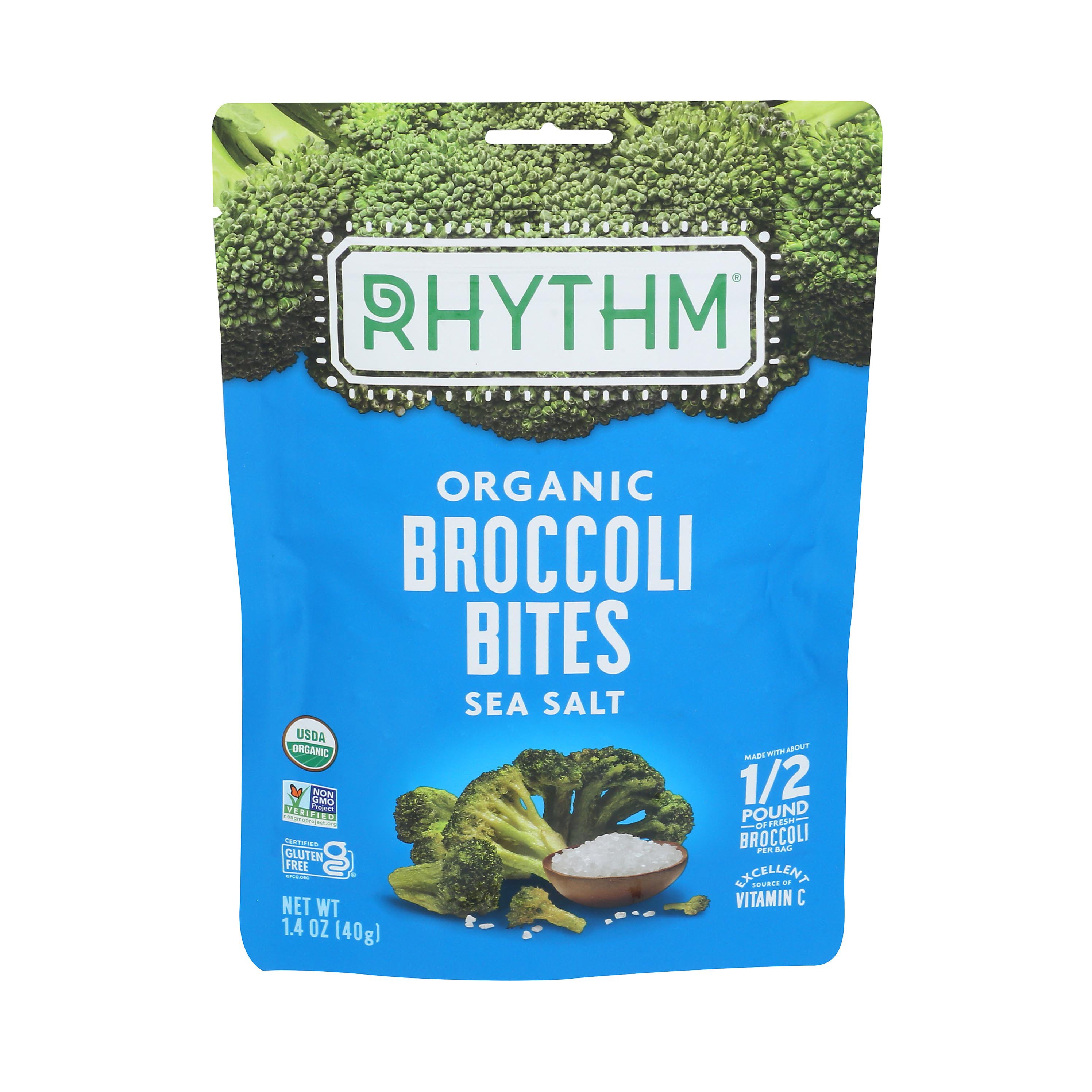 Rhythm Organic Sea Salt Crunchy Broccoli Bites - Shop Chips at H-E-B