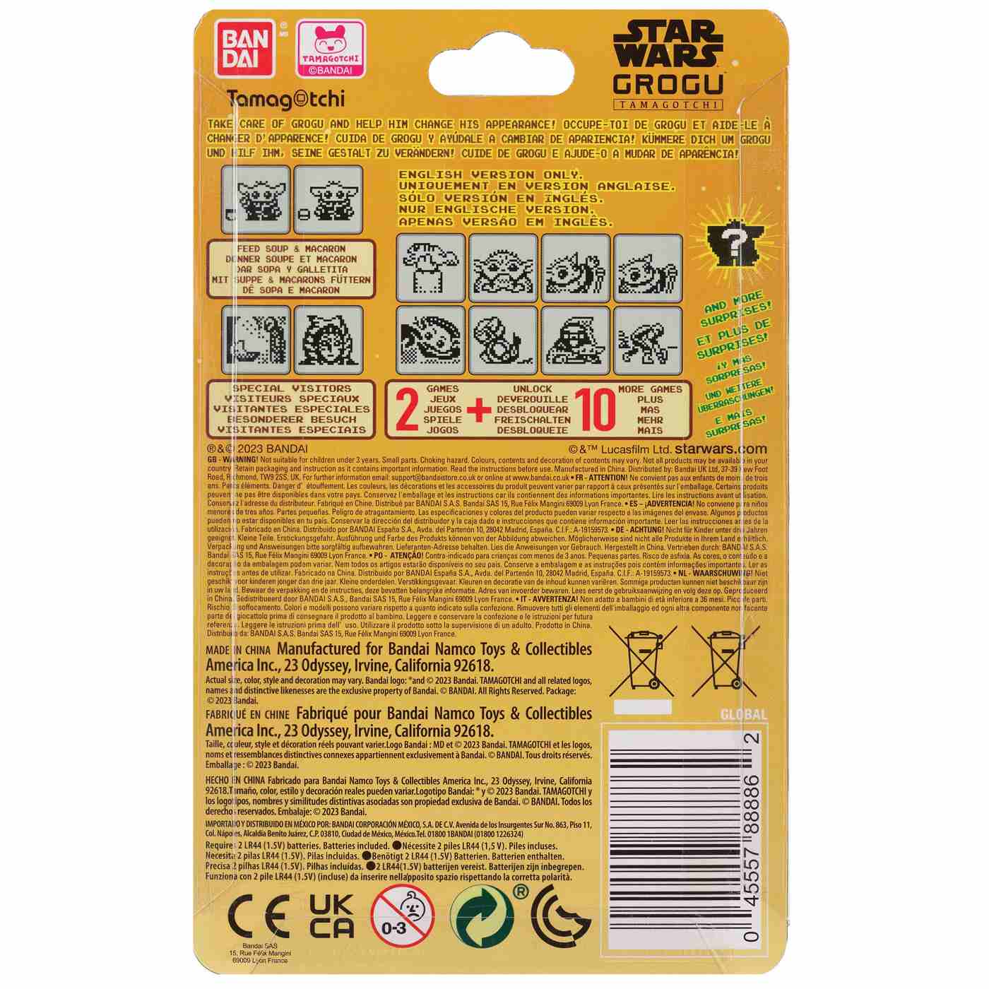 Bandai America Disney Star Wars Grogu Tamagotchi Nano with Chain - Shop ...