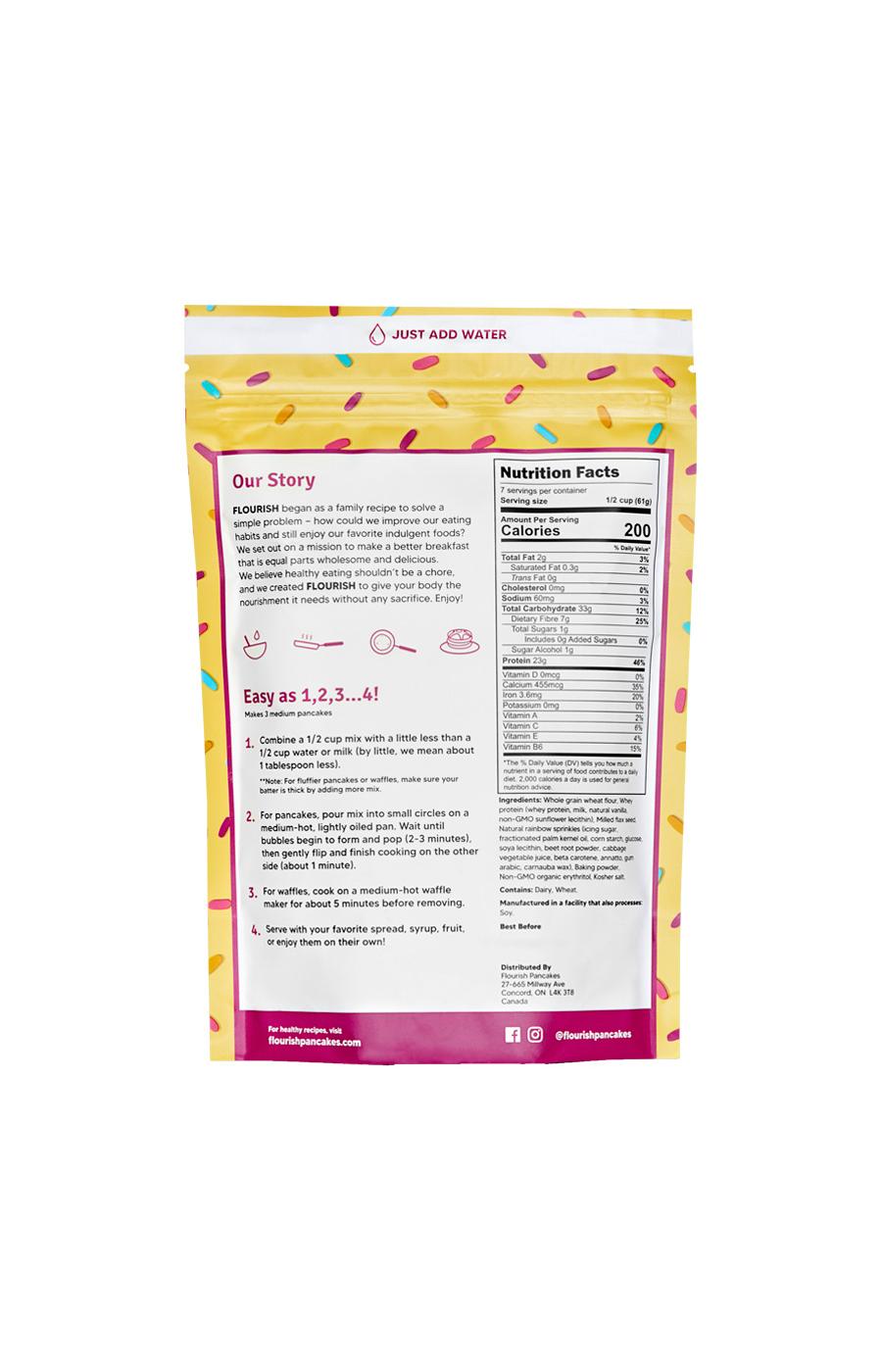 FLOURISH Birthday Cake Protein Pancake Mix - Shop Baking mixes at H-E-B