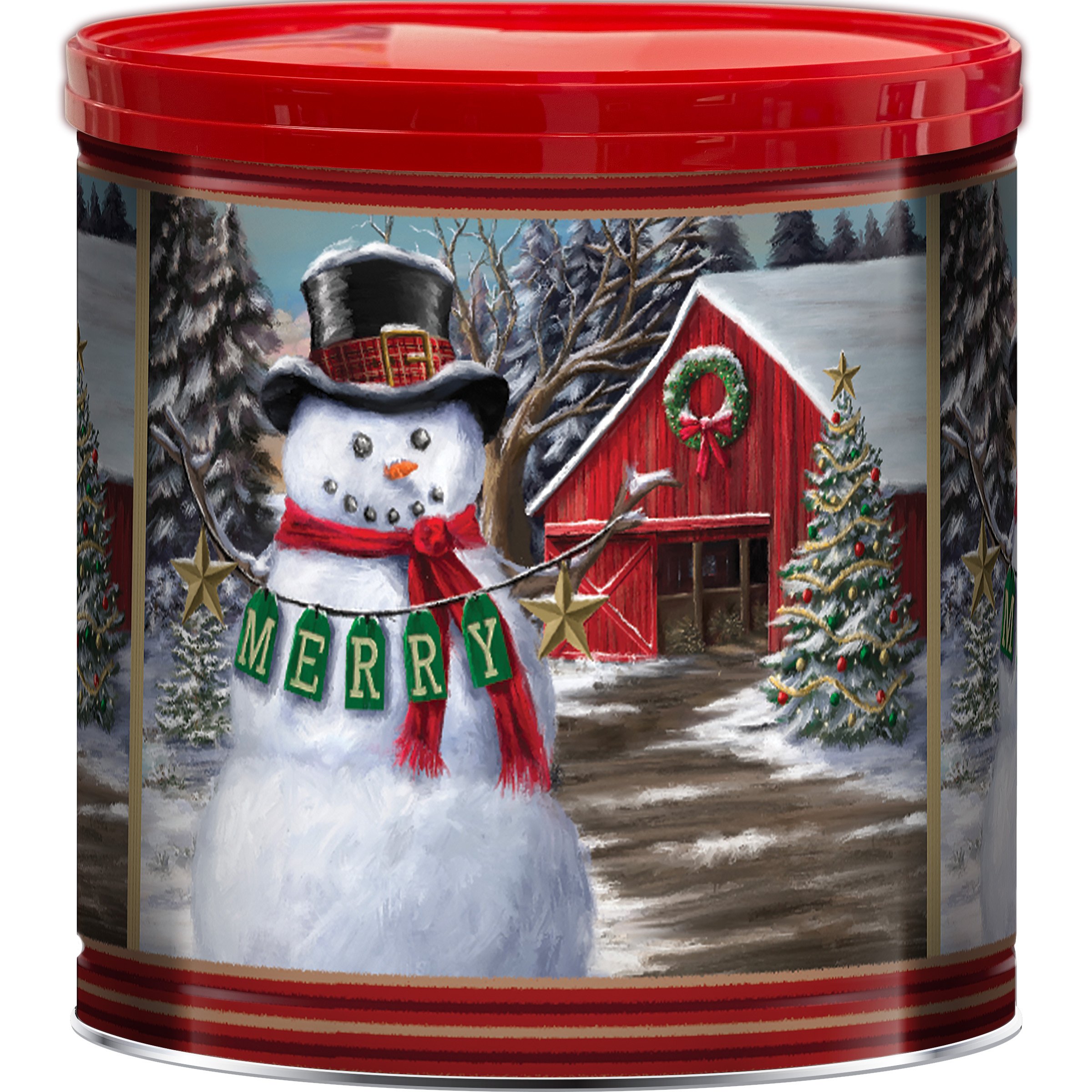 Signature Brands Merry Snowman Christmas Popcorn Tin - Shop Popcorn at ...