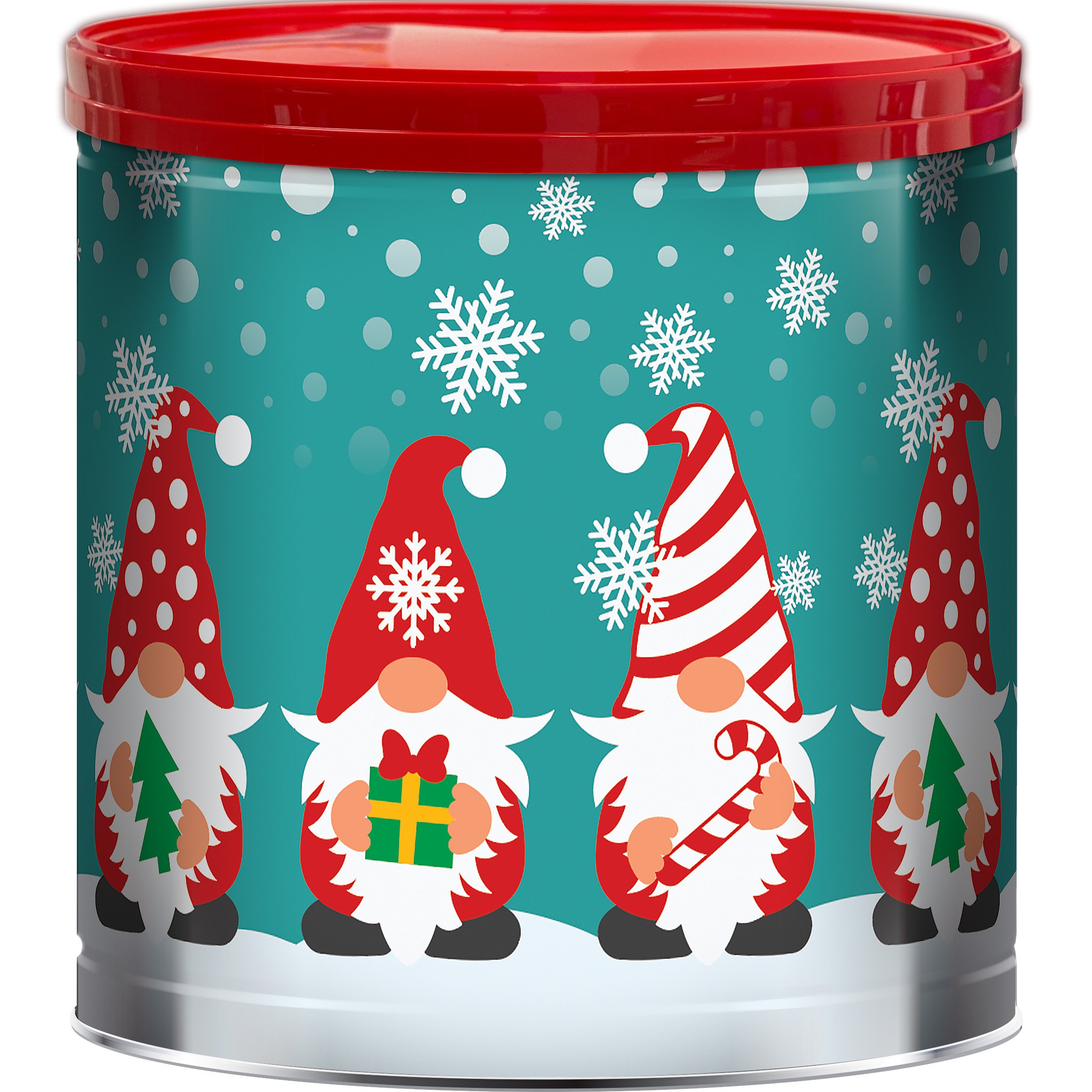 Signature Brands Gifted Gnomes Christmas Popcorn Tin - Shop Popcorn at ...