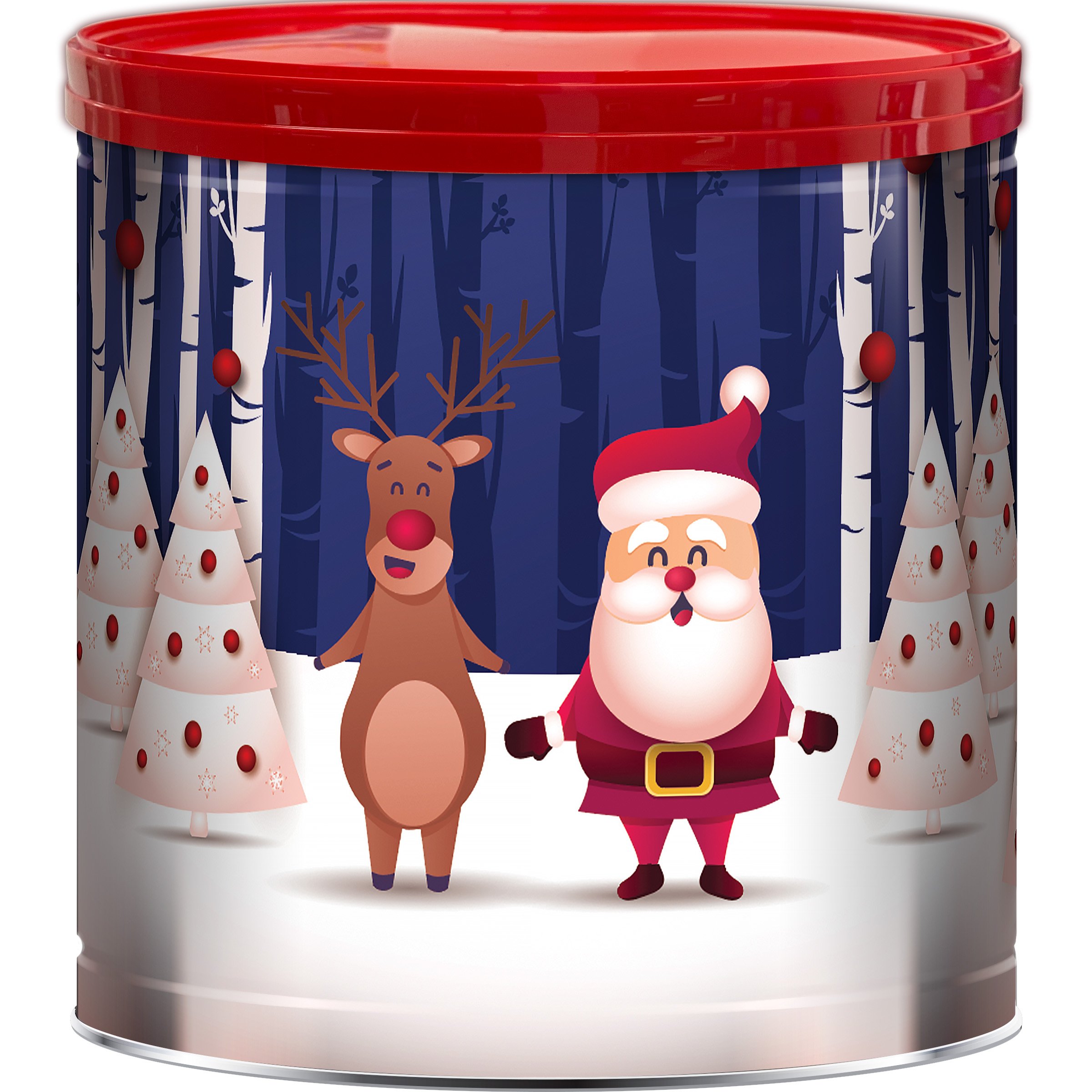 Signature Brands Snowcone Santa Christmas Popcorn Tin - Shop Popcorn at ...