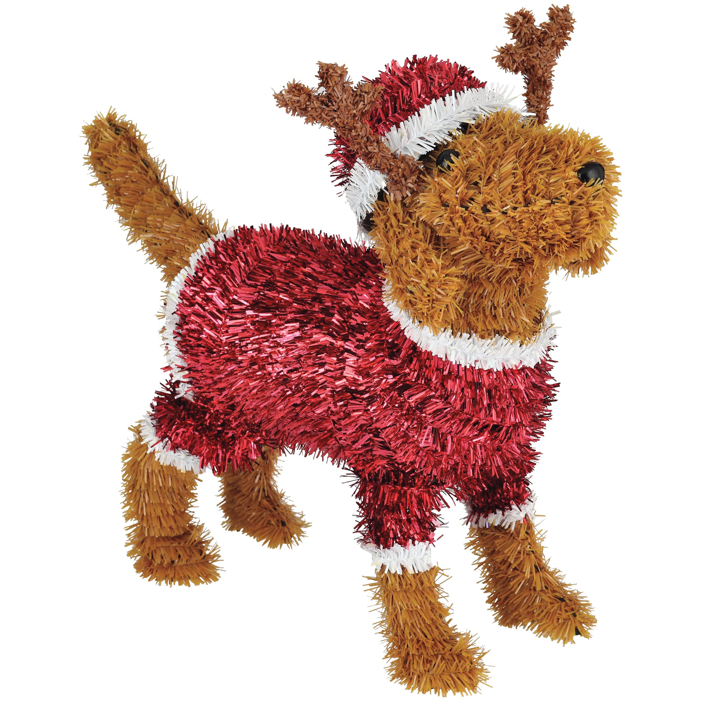 FC Young 3D Tinsel Reindeer Dog - Shop Seasonal decor at H-E-B