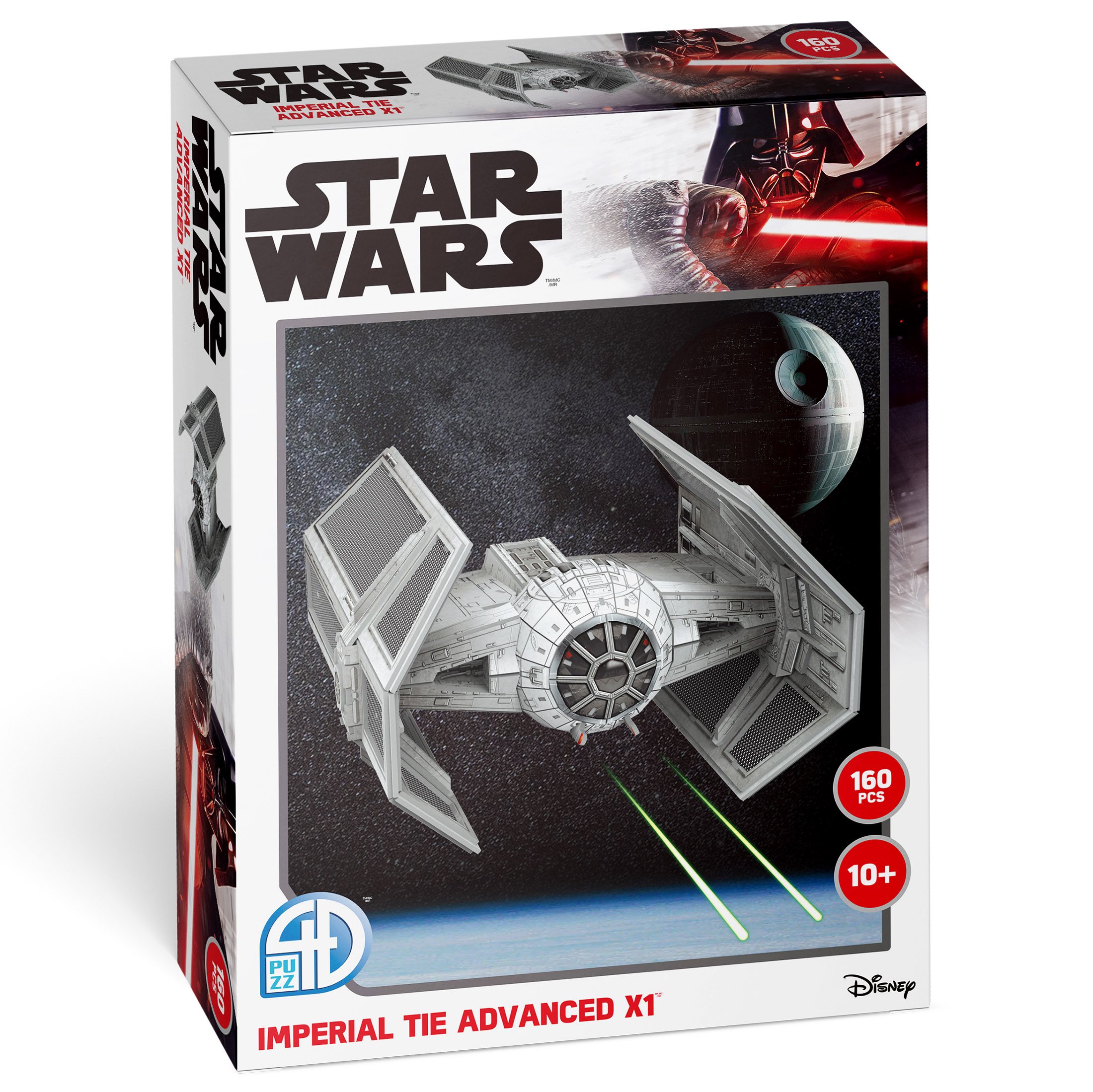 4D Puzzle Disney Star Wars Imperial TIE Advanced X1 Paper Model Kit ...