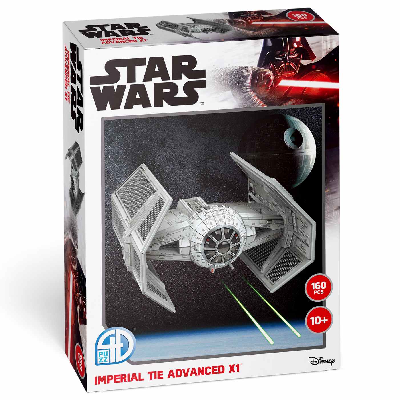 4D Puzzle Disney Star Wars Imperial TIE Advanced X1 Paper Model Kit ...