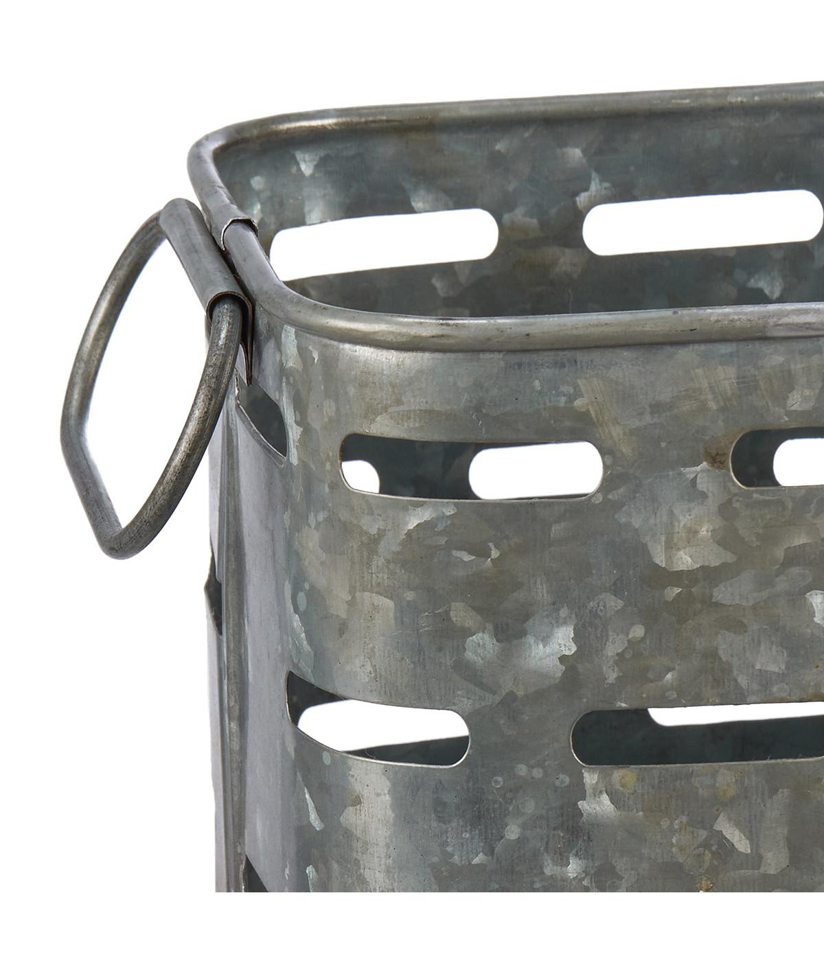 Primitives By Kathy Rustic Olive 3 Section Metal Caddy - Shop Desktop ...