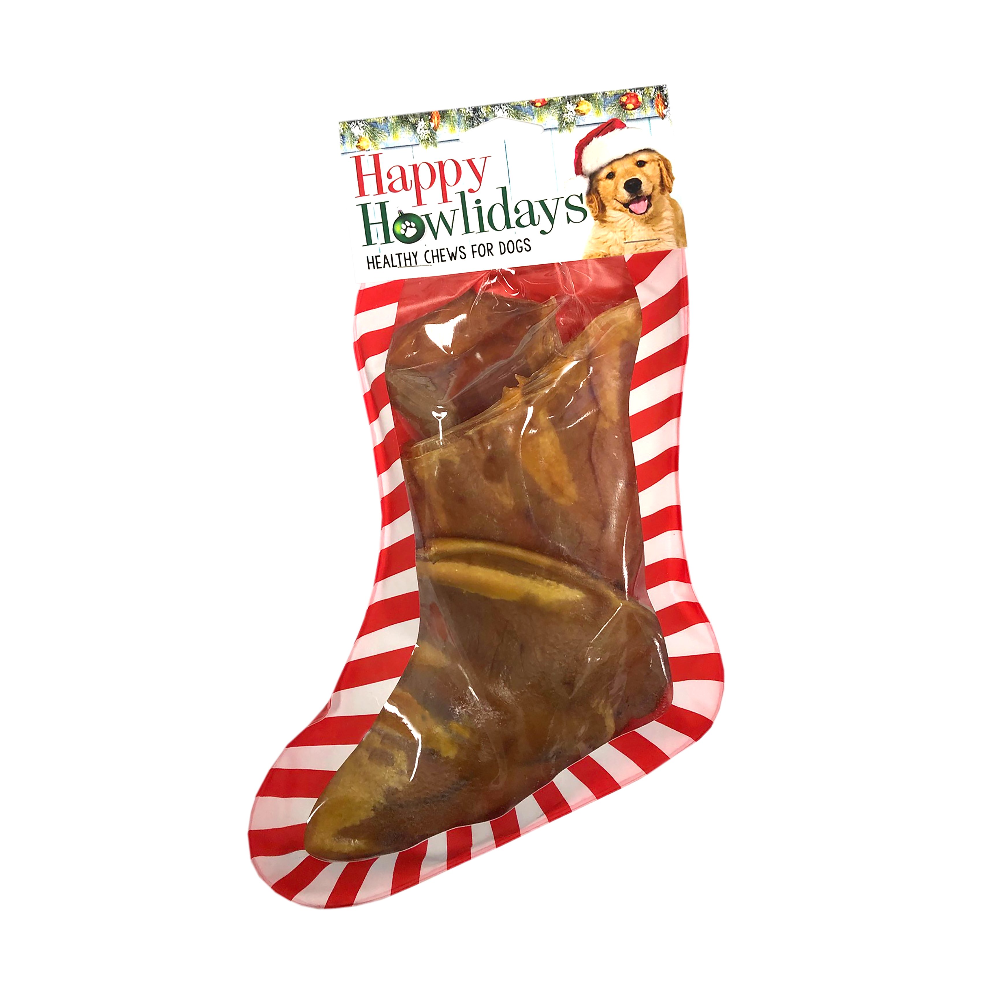 Happy Howlidays Pig Ear Stocking Dog Chew - Shop Biscuits at H-E-B