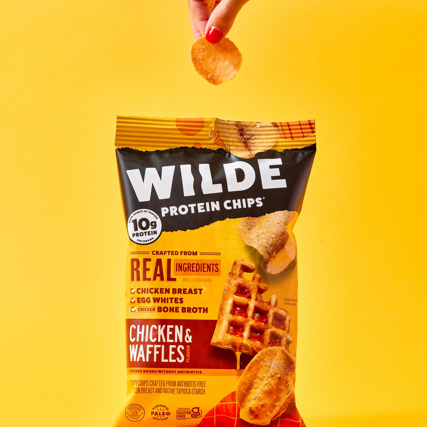 WILDE 10g Protein Chicken Chips - Chicken & Waffles - Shop Chips at H-E-B